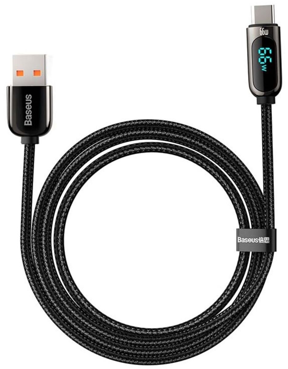 BASEUS Display 66W 1 m Czarny Kabel USB - USB Typ-C - niskie ceny i ...