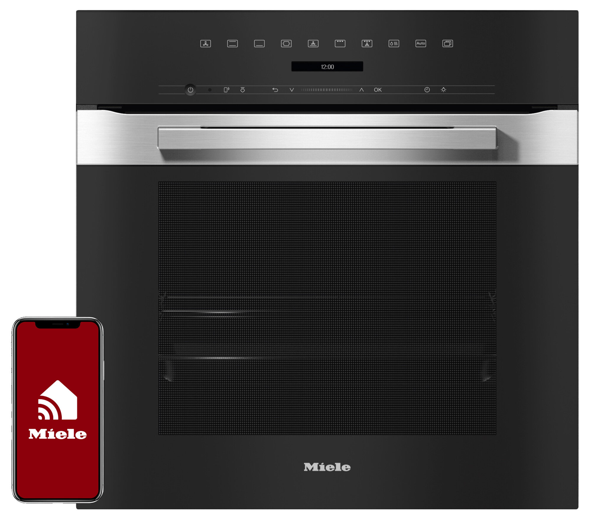 MIELE H 7264 B Elektryczny Czarno-stalowy A+ Piekarnik - niskie ceny i ...