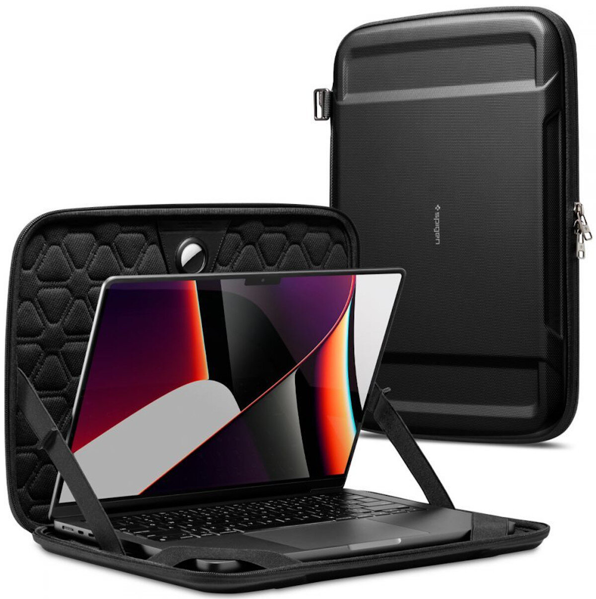SPIGEN Rugged Armor Pouch Pro 15-16 cali Czarny Etui na laptopa ...