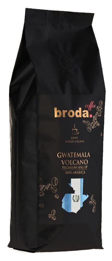 Kawa ziarnista BRODA COFFEE Gwatemala Volcano Premium SHG EP Arabica 0. ...