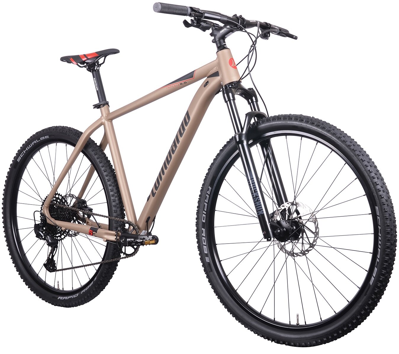 LOMBARDO Imperia 5.0 M17 29 cali męski Brązowy Rower górski MTB ...