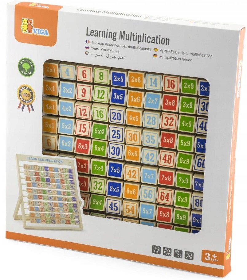 VIGA Tabliczka mnożenia 50036 Zabawka edukacyjna - niskie ceny i opinie ...