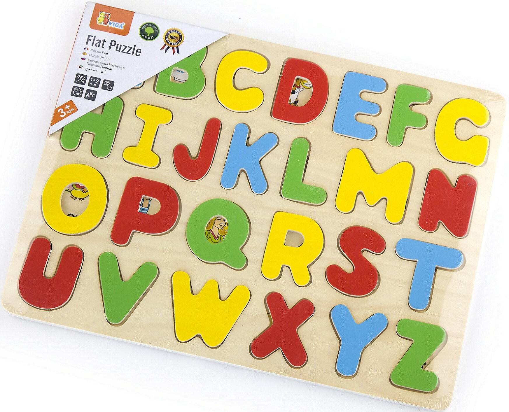 VIGA Na podkładce: Alfabet 58543 (26 elementów) Puzzle - niskie ceny i ...