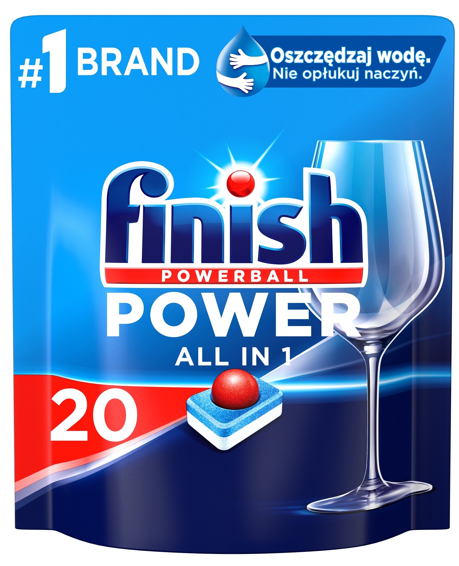FINISH Powerball Power All in 1 Fresh - 20 szt. Tabletki do zmywarek ...