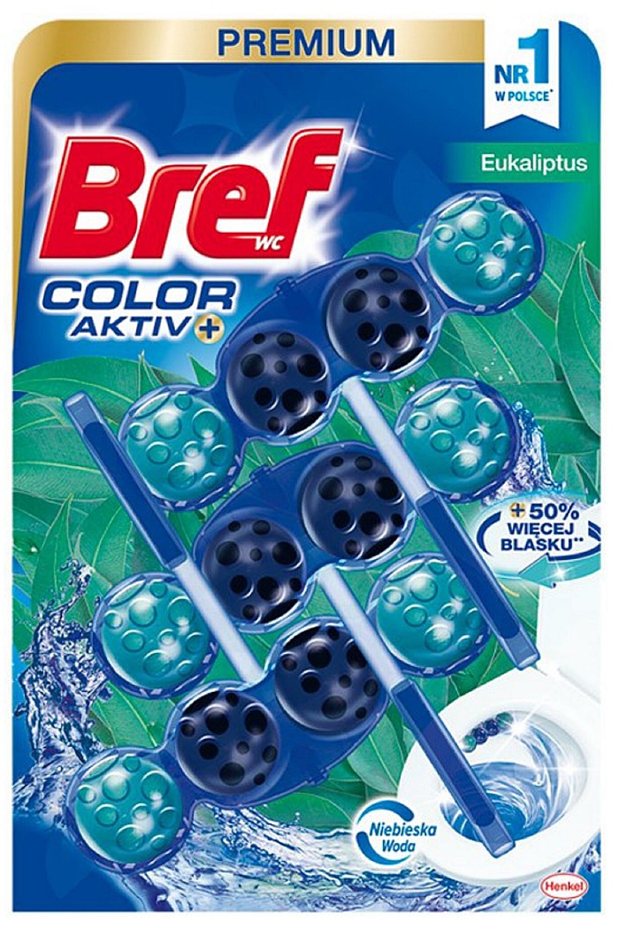 BREF Color Aktiv Eukaliptus 3x50g Kostka do WC - niskie ceny i opinie w ...