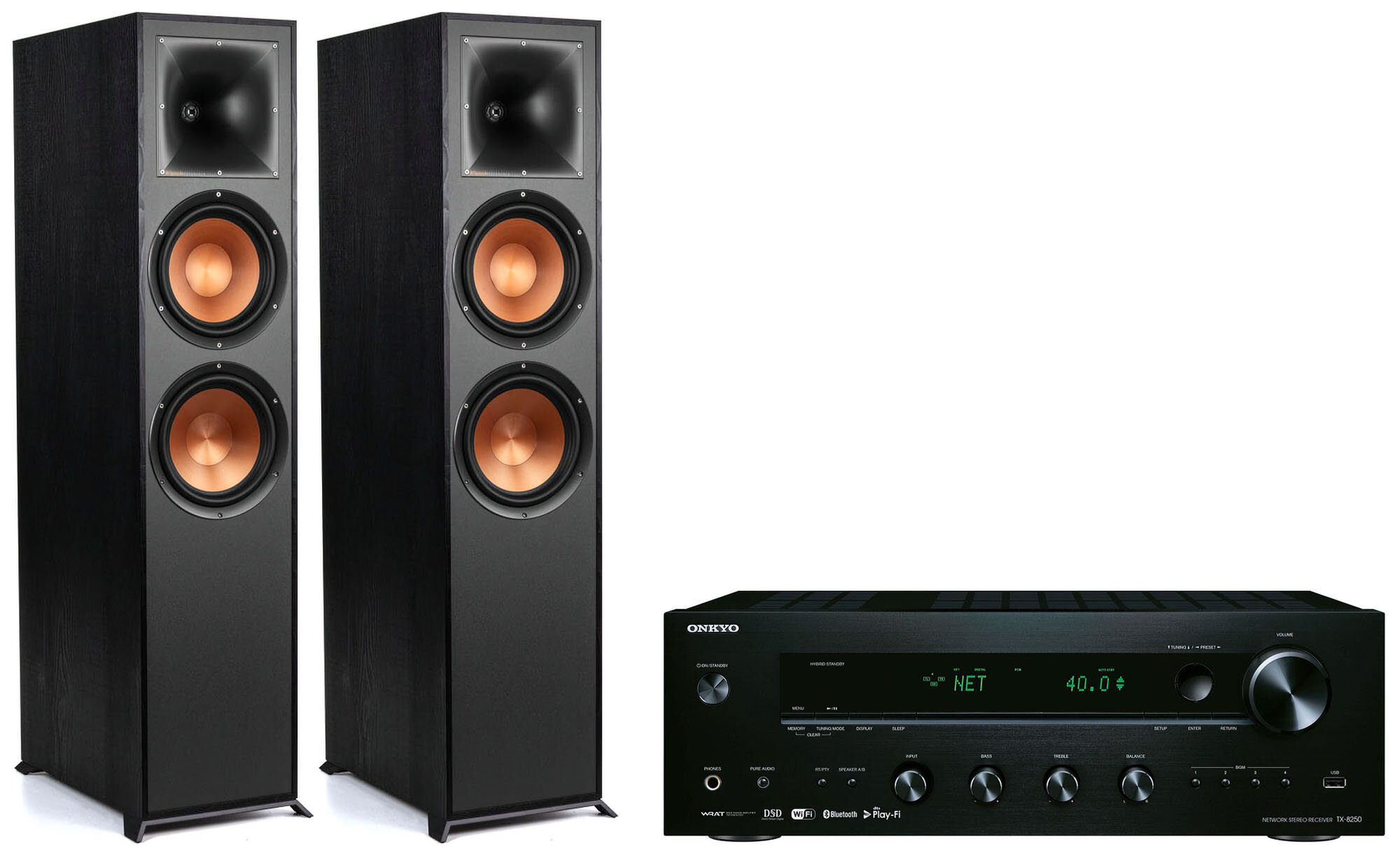 ONKYO TX-8250 + TAGA TAV-606F Czarny Zestaw stereo - niskie ceny i opinie w Media Expert