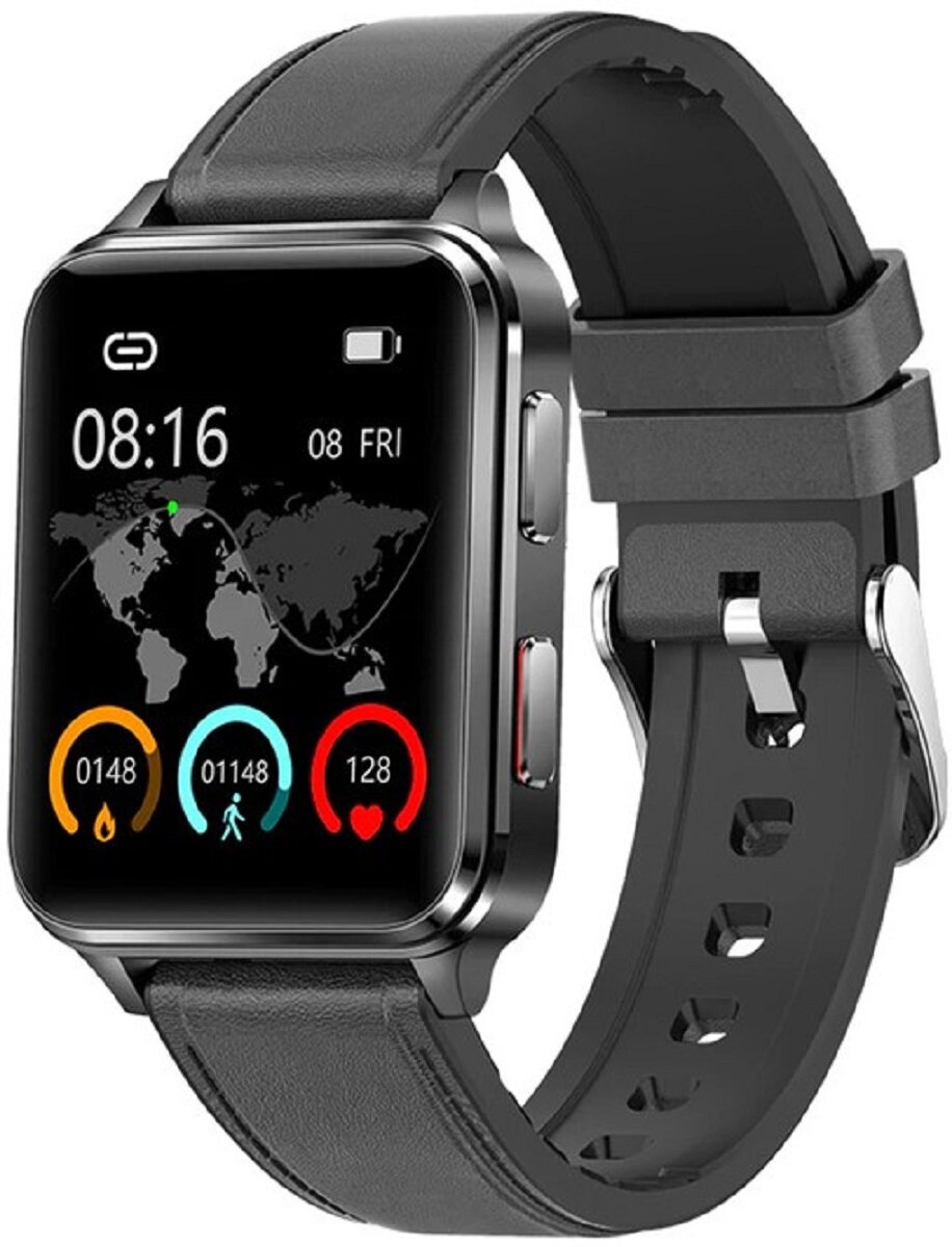 KUMI KU5 Pro Czarny Smartwatch - niskie ceny i opinie w Media Expert