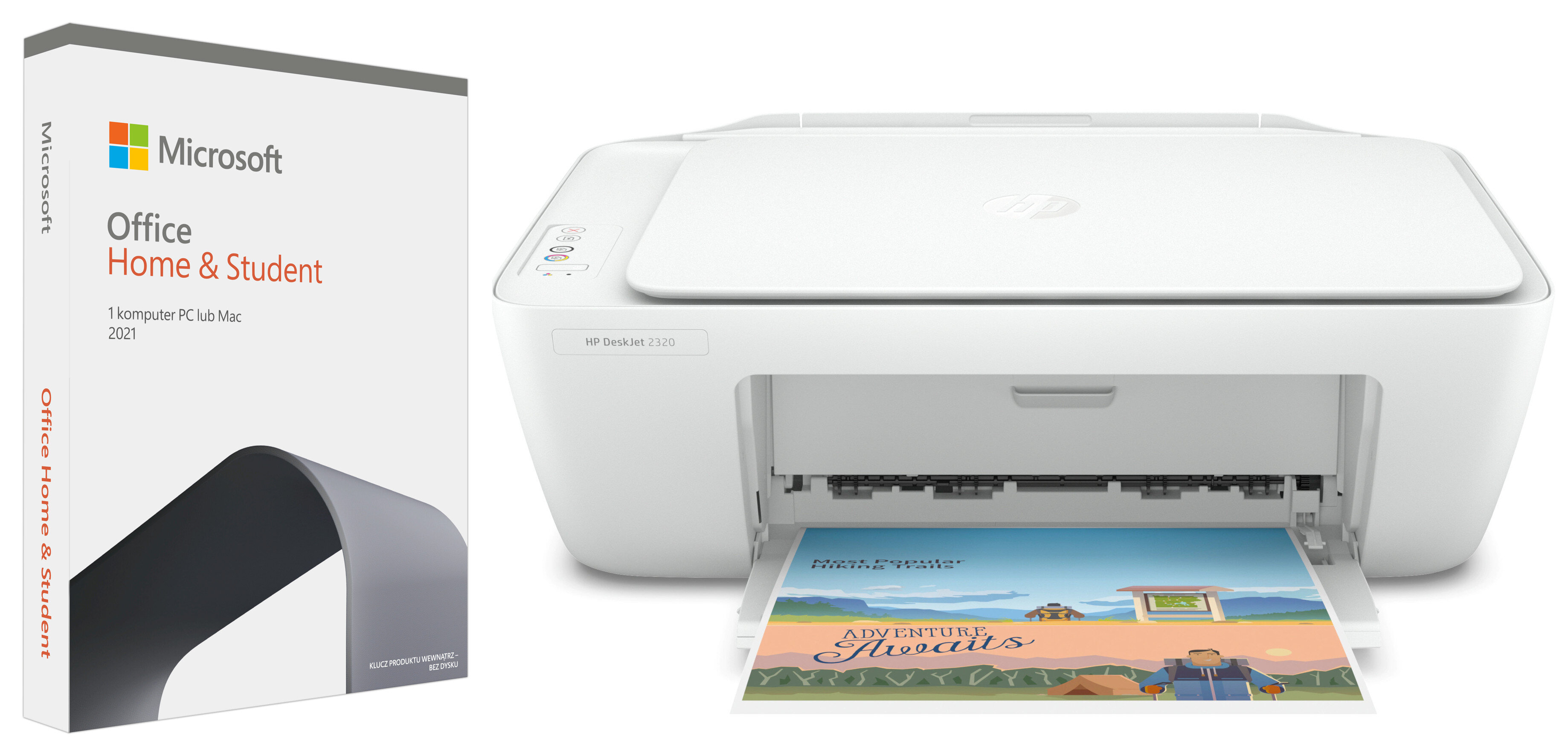 HP DeskJet 2320 + Program MICROSOFT Office Home & Student 2021 ...