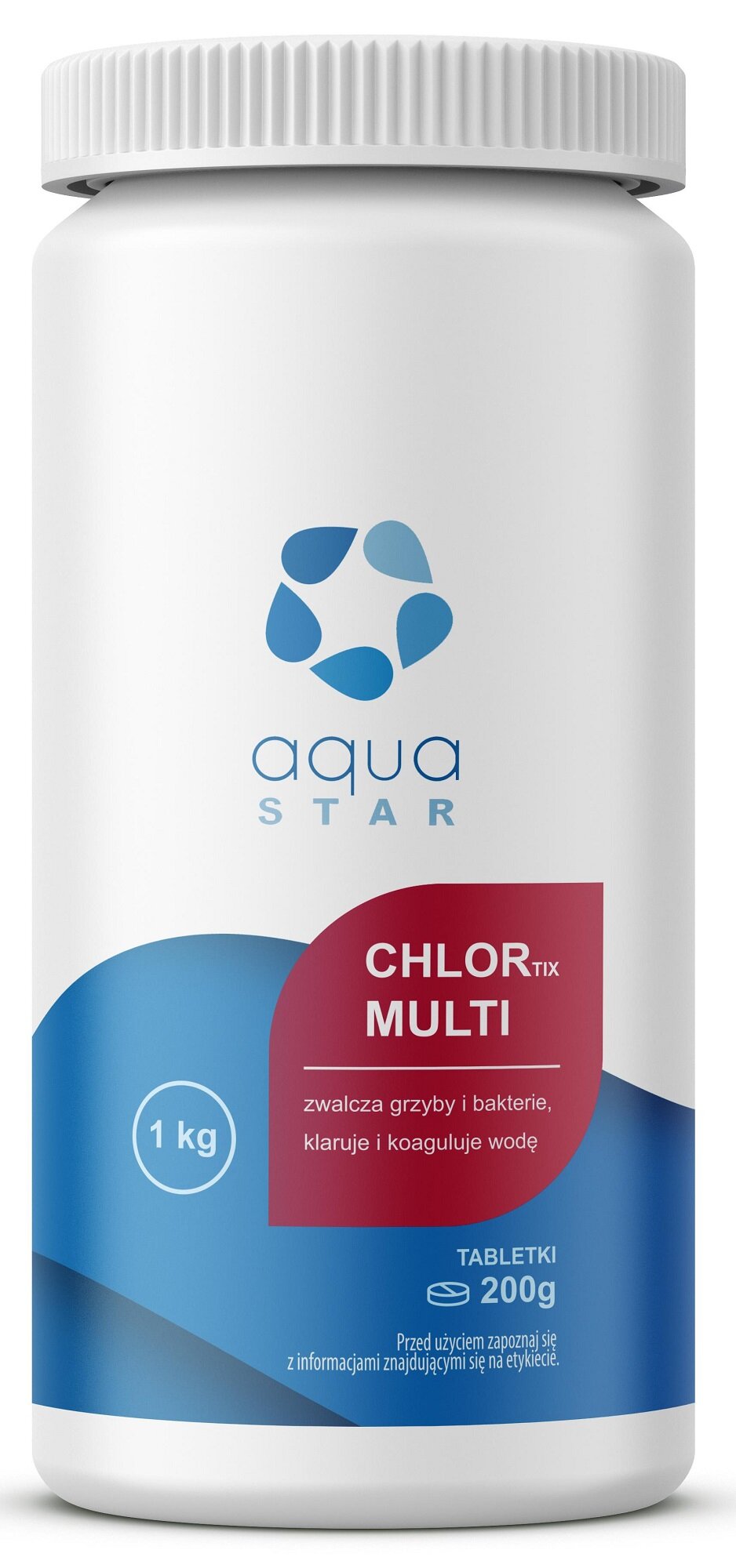 Chlor do basenu AQUASTAR Chlortix Multi 1 kg - niskie ceny i opinie w ...