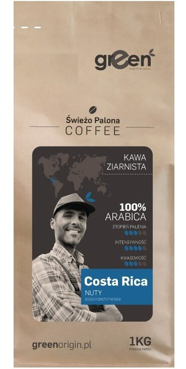 GREEN Costa Rica Arabica 1 kg Kawa ziarnista - niskie ceny i opinie w ...