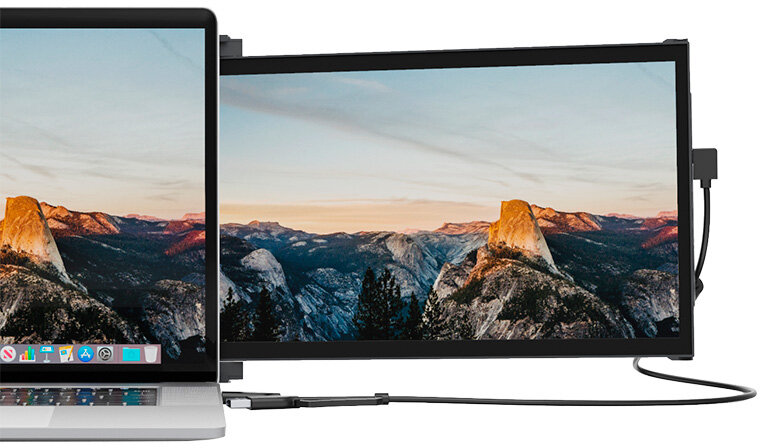 MOBILE PIXELS Duex Plus Gunmetal 13.3" 1920x1080px IPS Monitor - niskie ...