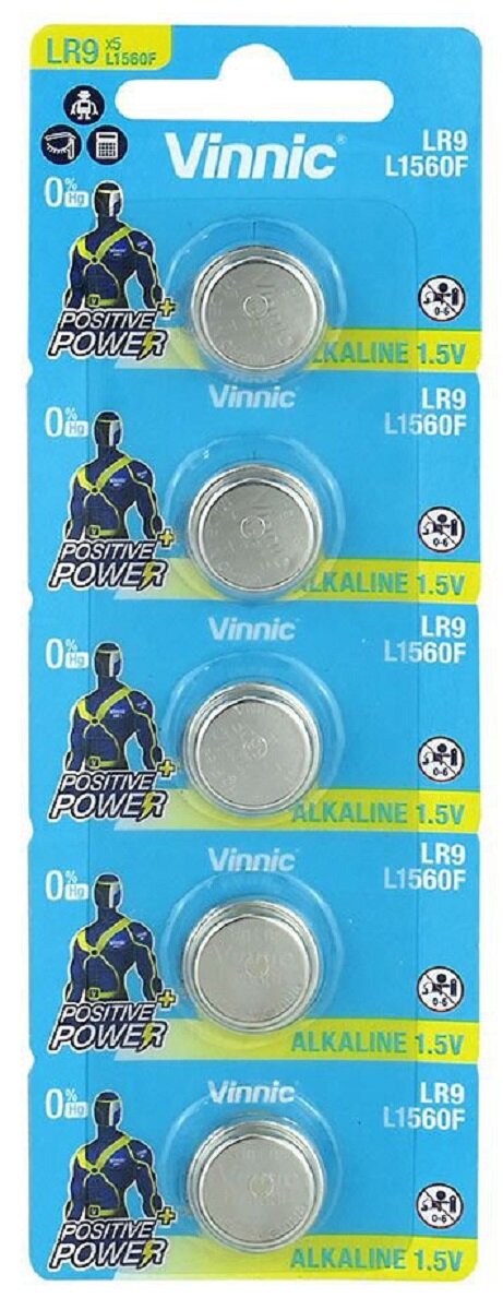 VINNIC (5 szt.) Baterie LR9 - niskie ceny i opinie w Media Expert