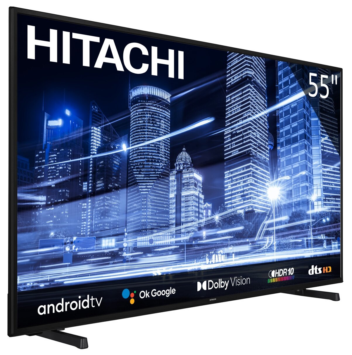 HITACHI 55HAK5350 55" LED 4K Android TV Dolby Vision Telewizor - niskie ...