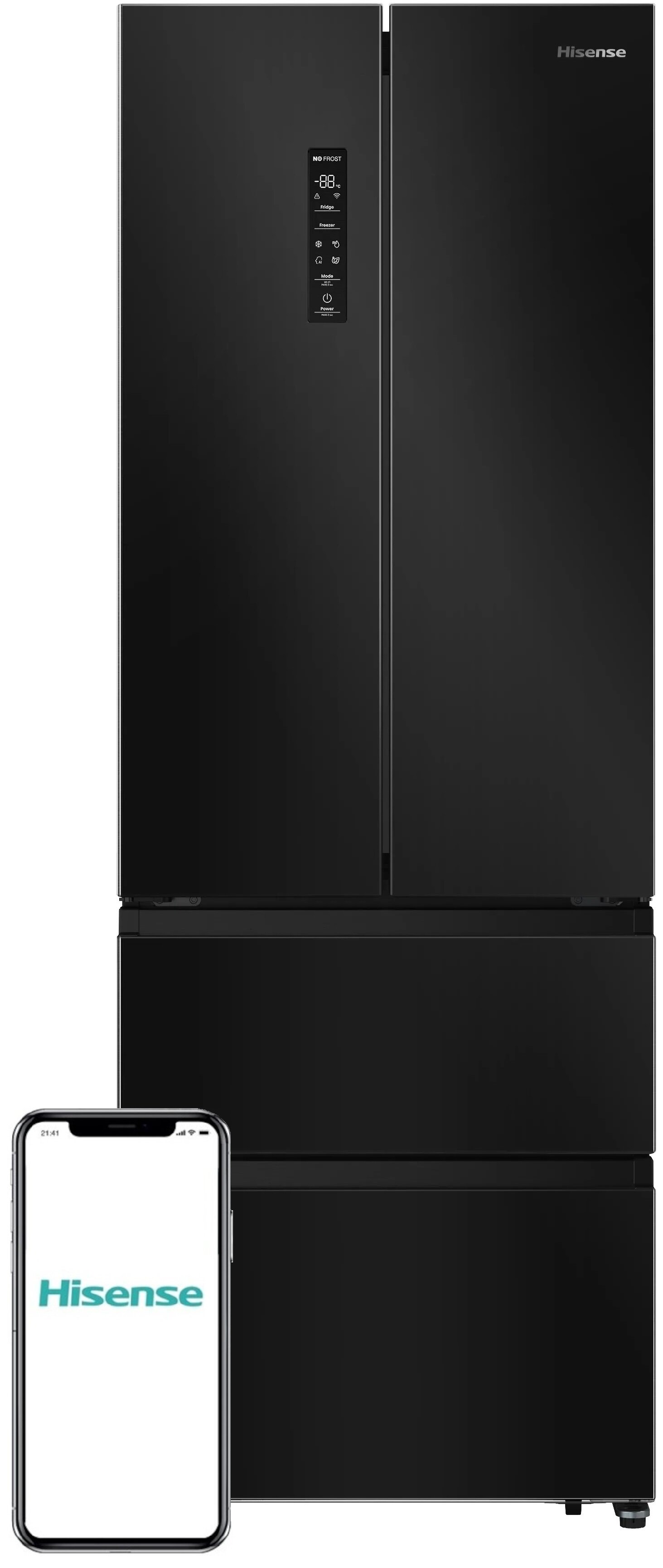 HISENSE RF632N4AFE1 No frost 200cm Czarna Lodówka - niskie ceny i ...