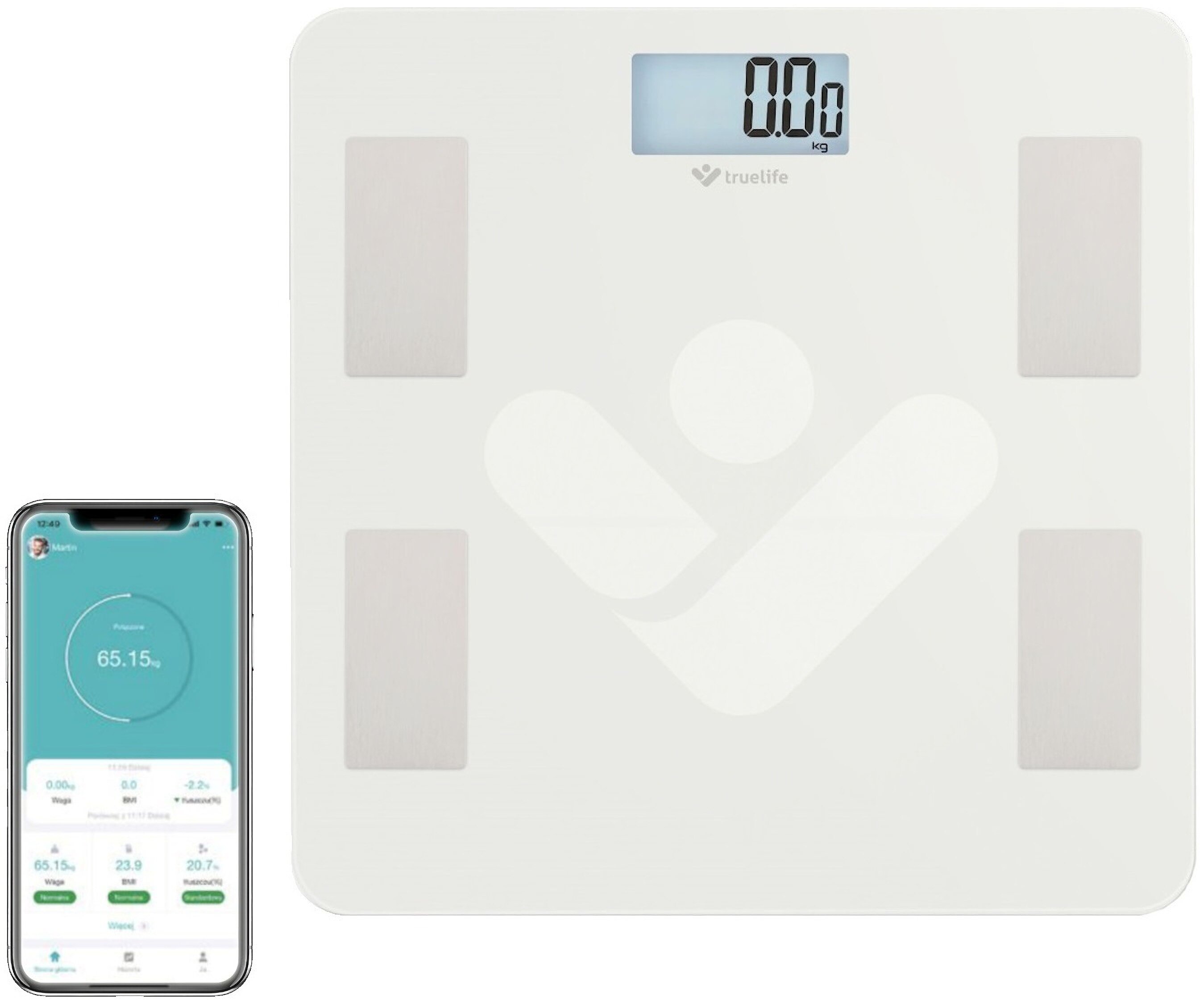TRUELIFE FitScale W4 BT Waga - niskie ceny i opinie w Media Expert