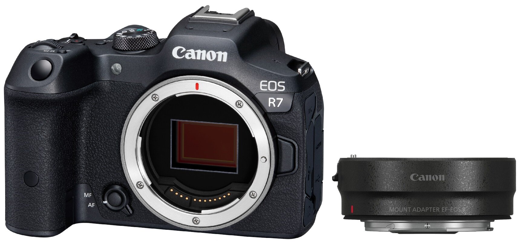 CANON EOS R7 Czarny + Adapter EF-EOS R Aparat - niskie ceny i opinie w ...