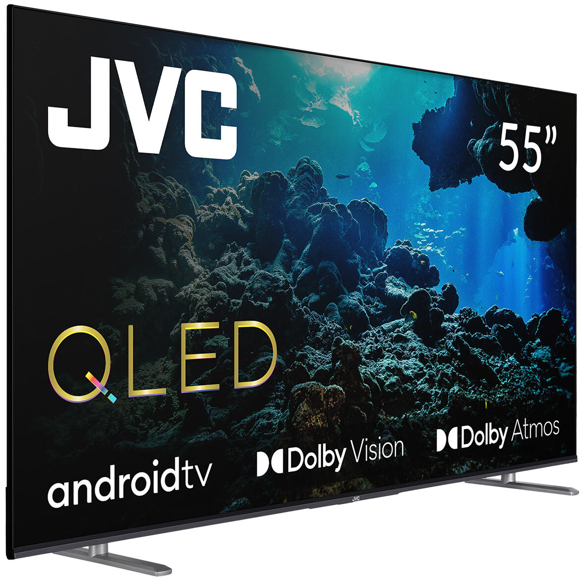 JVC LT-55VAQ6200 55" QLED 4K Android TV Dolby Vision Dolby Atmos HDMI 2 ...