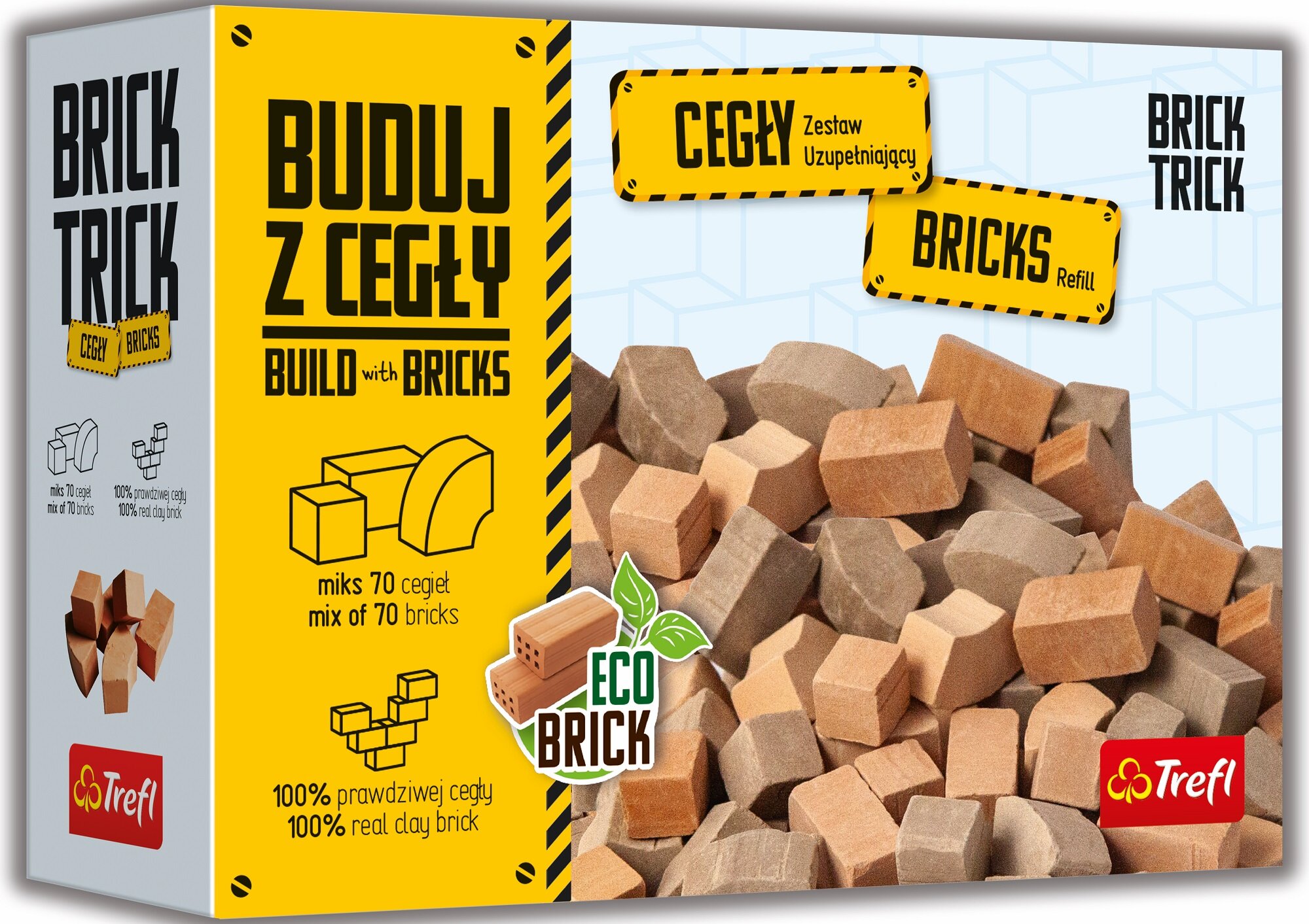 TREFL Brick Trick Cegły zamkowe mozaika Zestaw uzupełniający 61558 ...