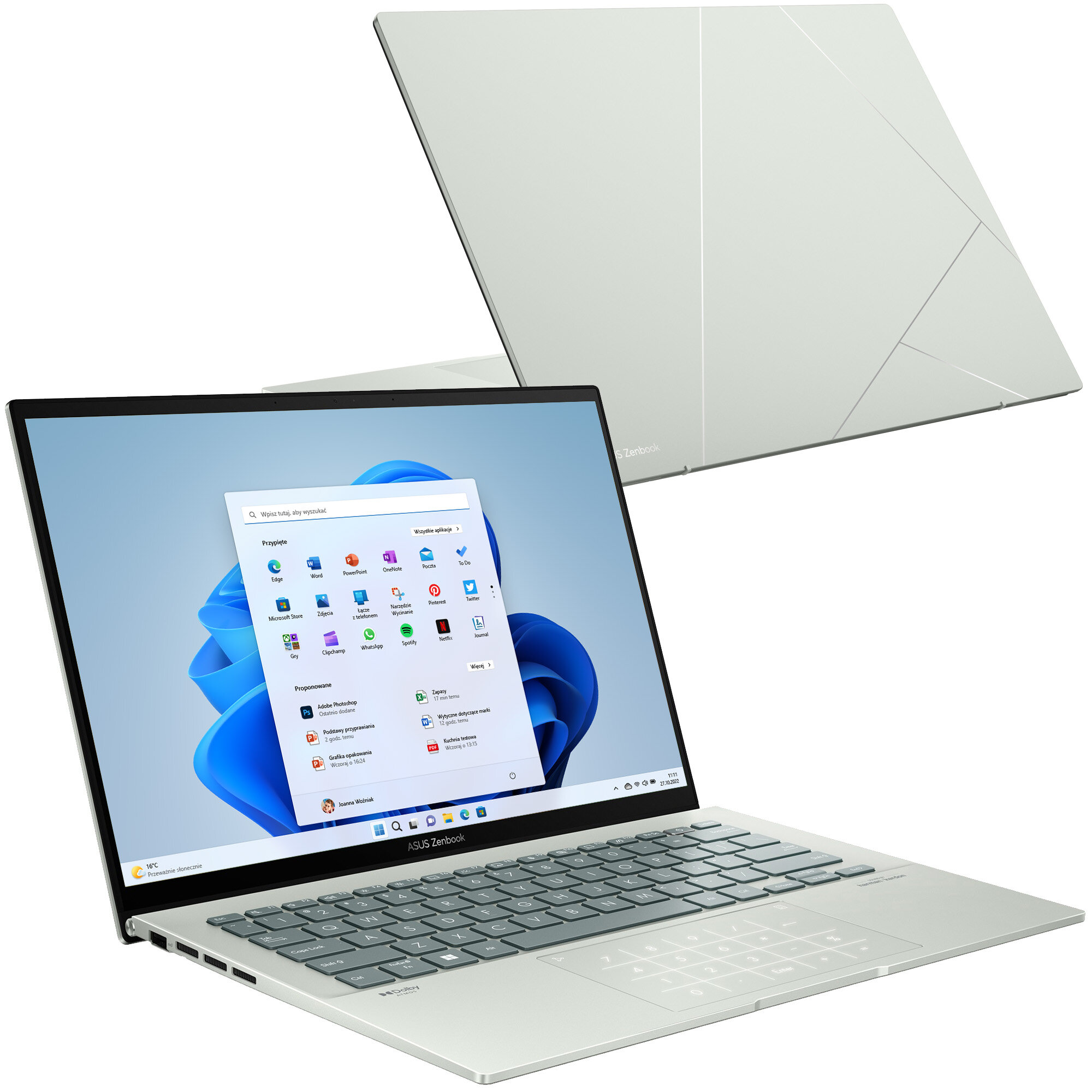 ASUS ZenBook UX3402ZA-KP375W 14" IPS i5-1240P 16GB RAM 512GB SSD ...