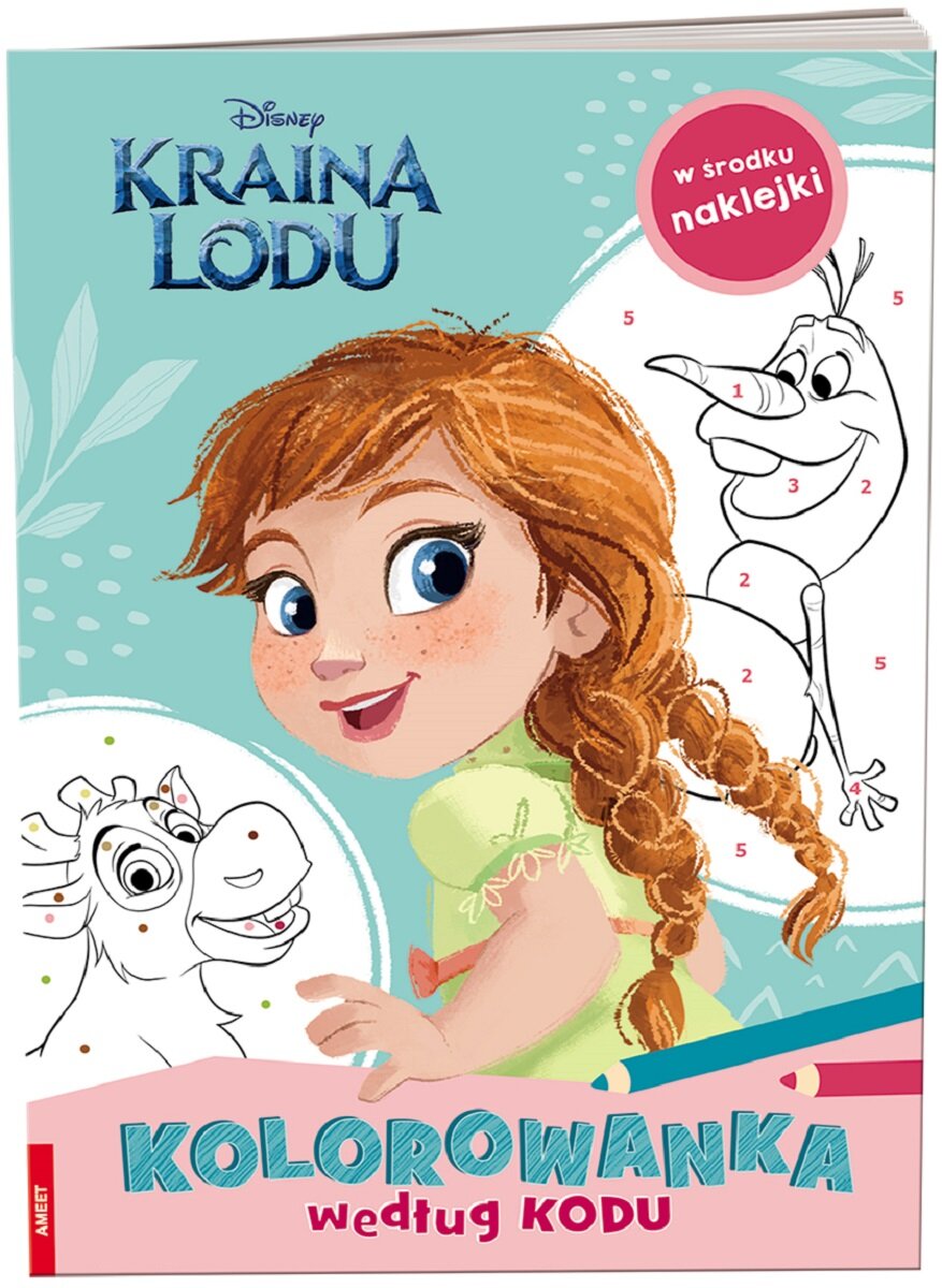 Kolorowanka dla dzieci Disney Kraina lodu według kodu KKO-9102 - niskie ...