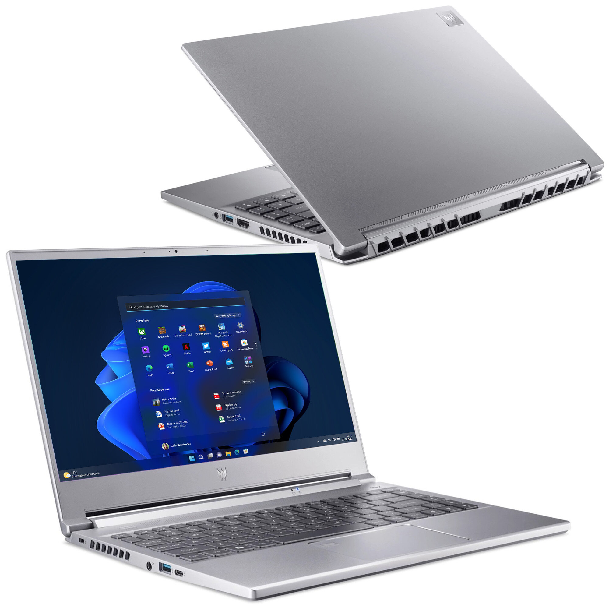 ACER Predator Triton 300 SE PT314-51S 14" IPS 144Hz i7-11370H 16GB RAM ...