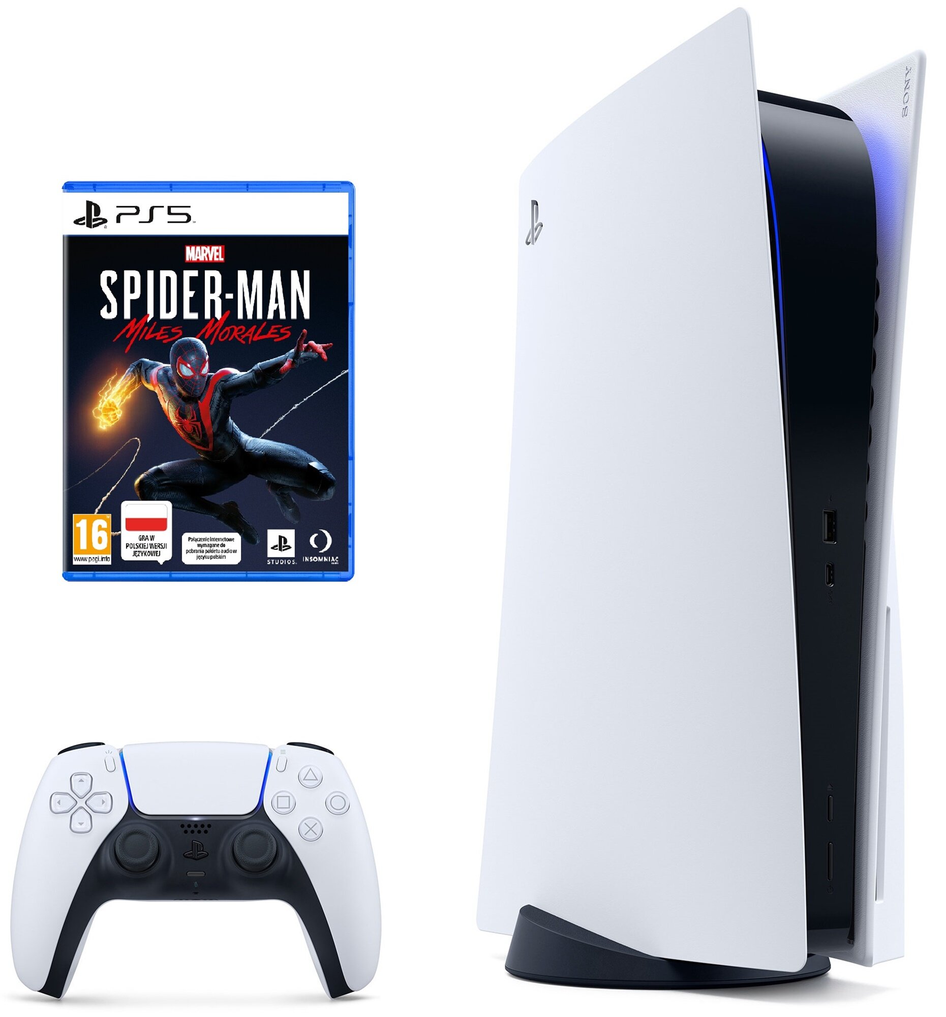 SONY PlayStation 5 + Marvel's Spider-Man: Miles Morales Gra PS5 Konsola ...
