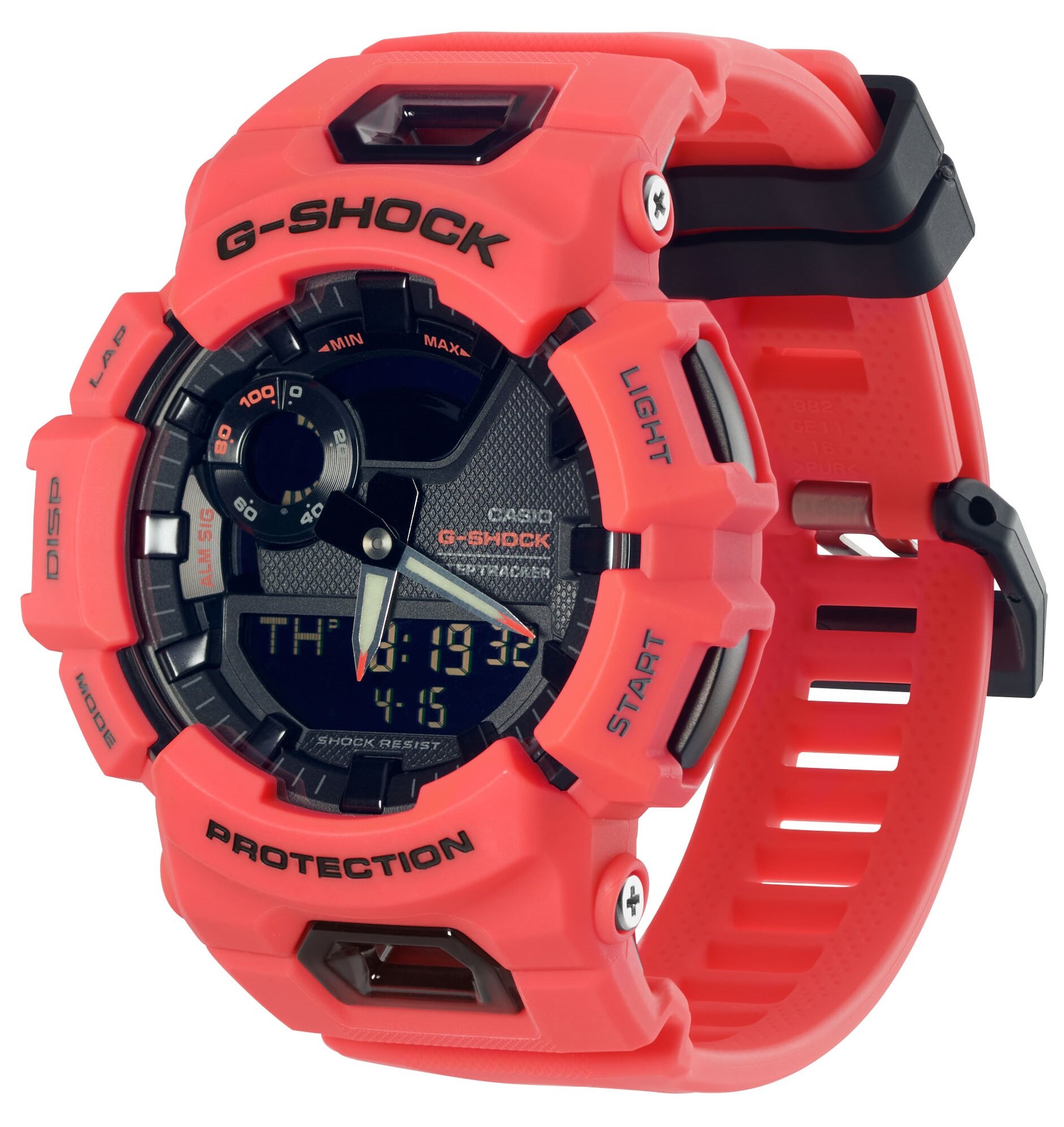 CASIO G-Shock G-Squad GBA-900-4AER Czarno-czerwony Zegarek sportowy ...