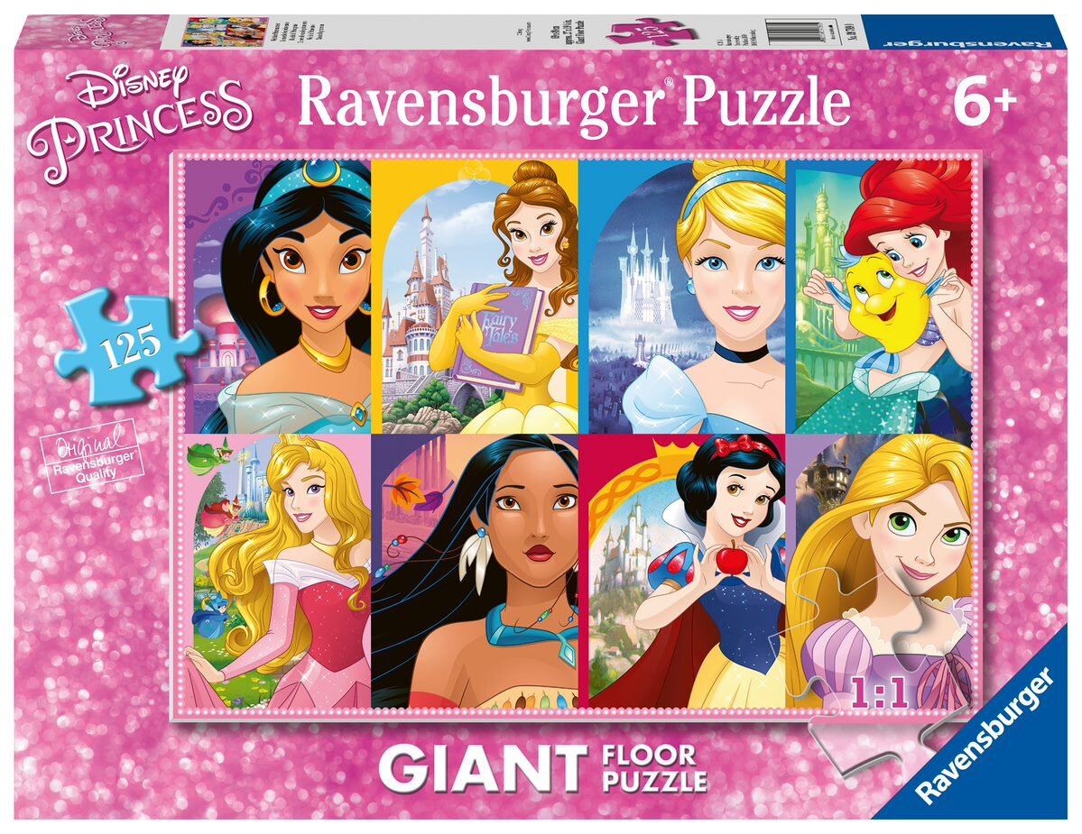 RAVENSBURGER Giant Disney Princess (125 elementów) Puzzle - niskie ceny ...