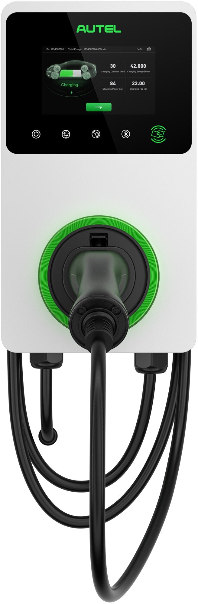 AUTEL AC Wallbox W22-C54GLM-WH 22kW Ładowarka do samochodu ...