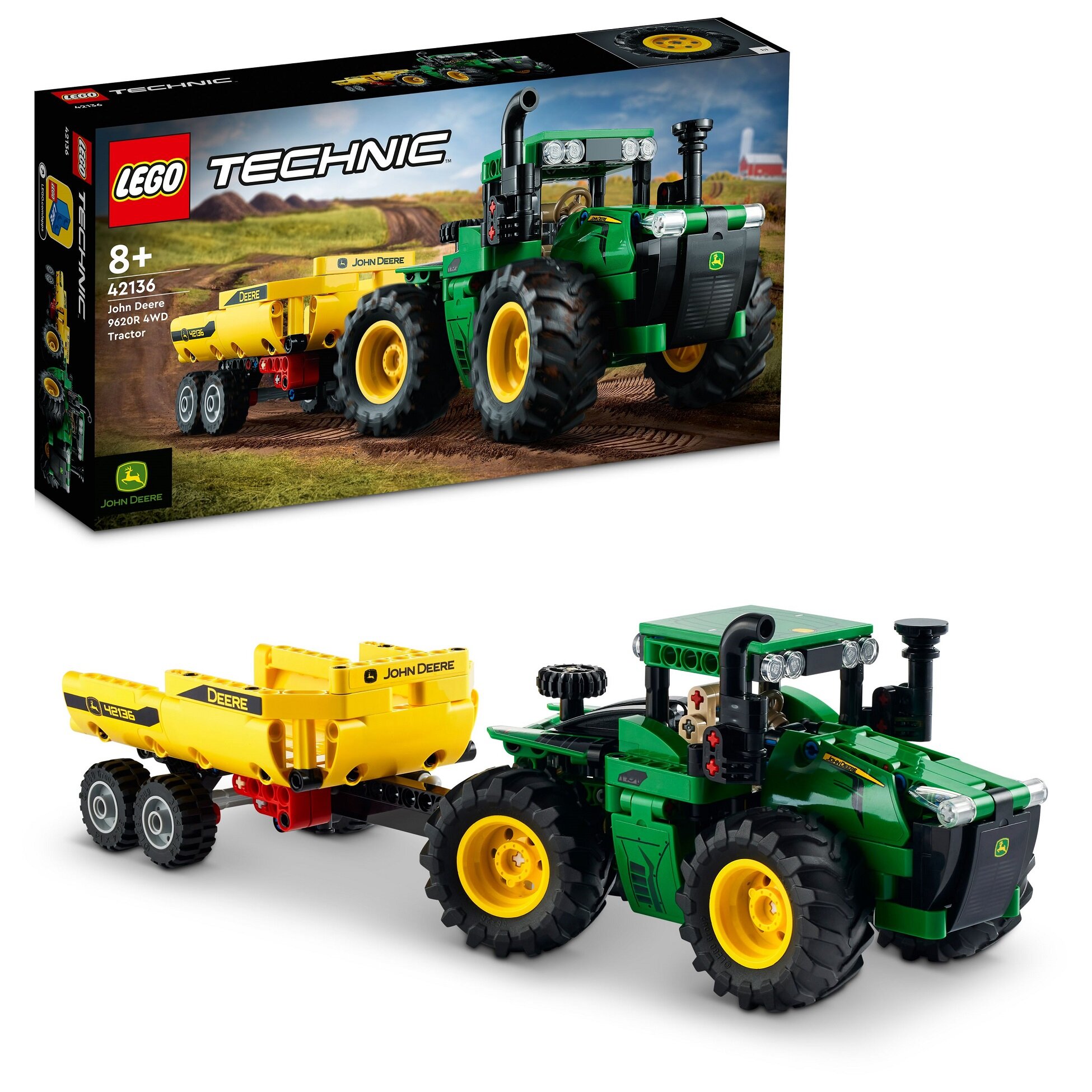 LEGO 42136 Technic Traktor John Deere 9620R 4WD - niskie ceny i opinie ...