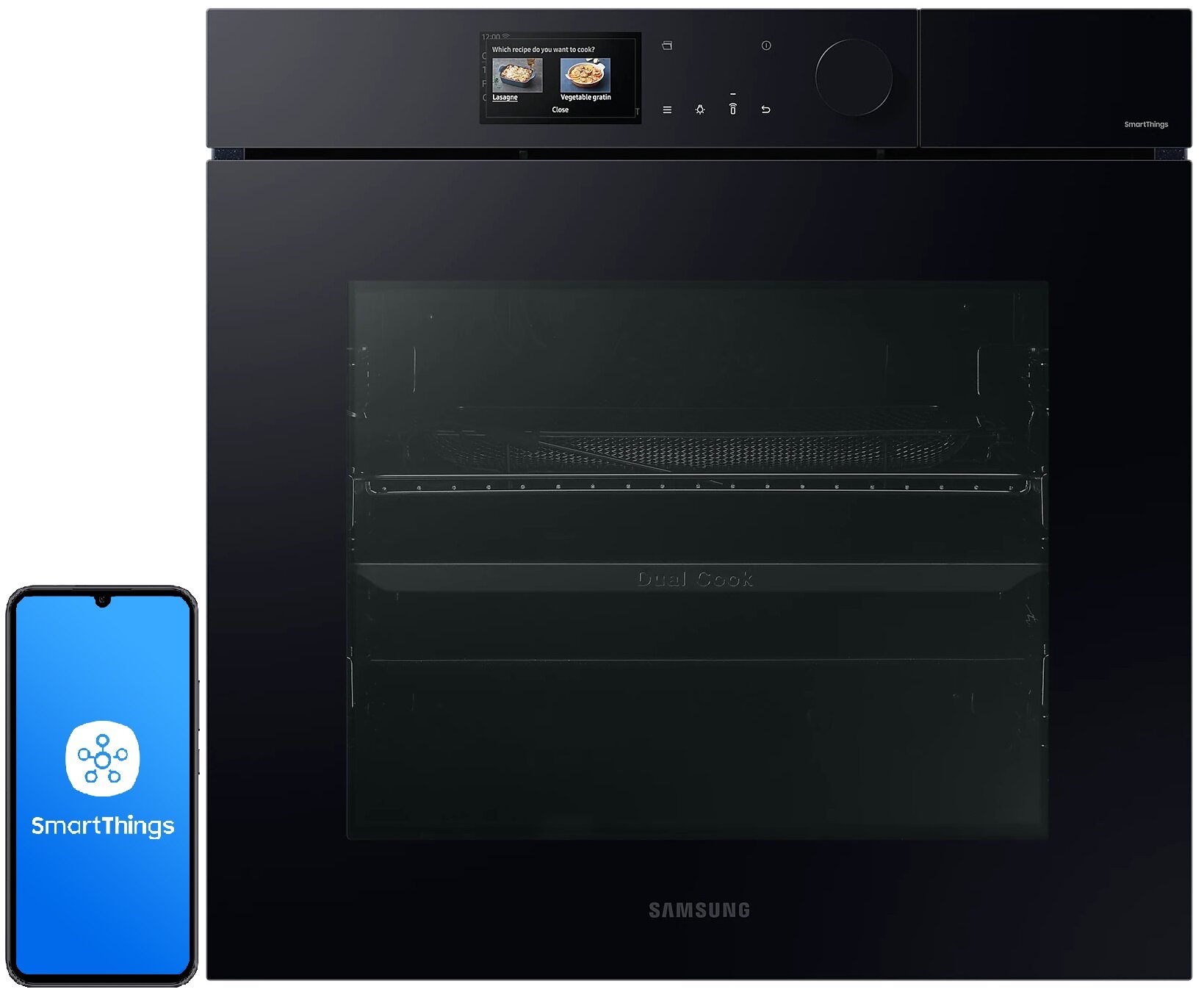 SAMSUNG NV7B7997AAK U2 Dual Cook Elektryczny parowy Czarne szkło A+ ...