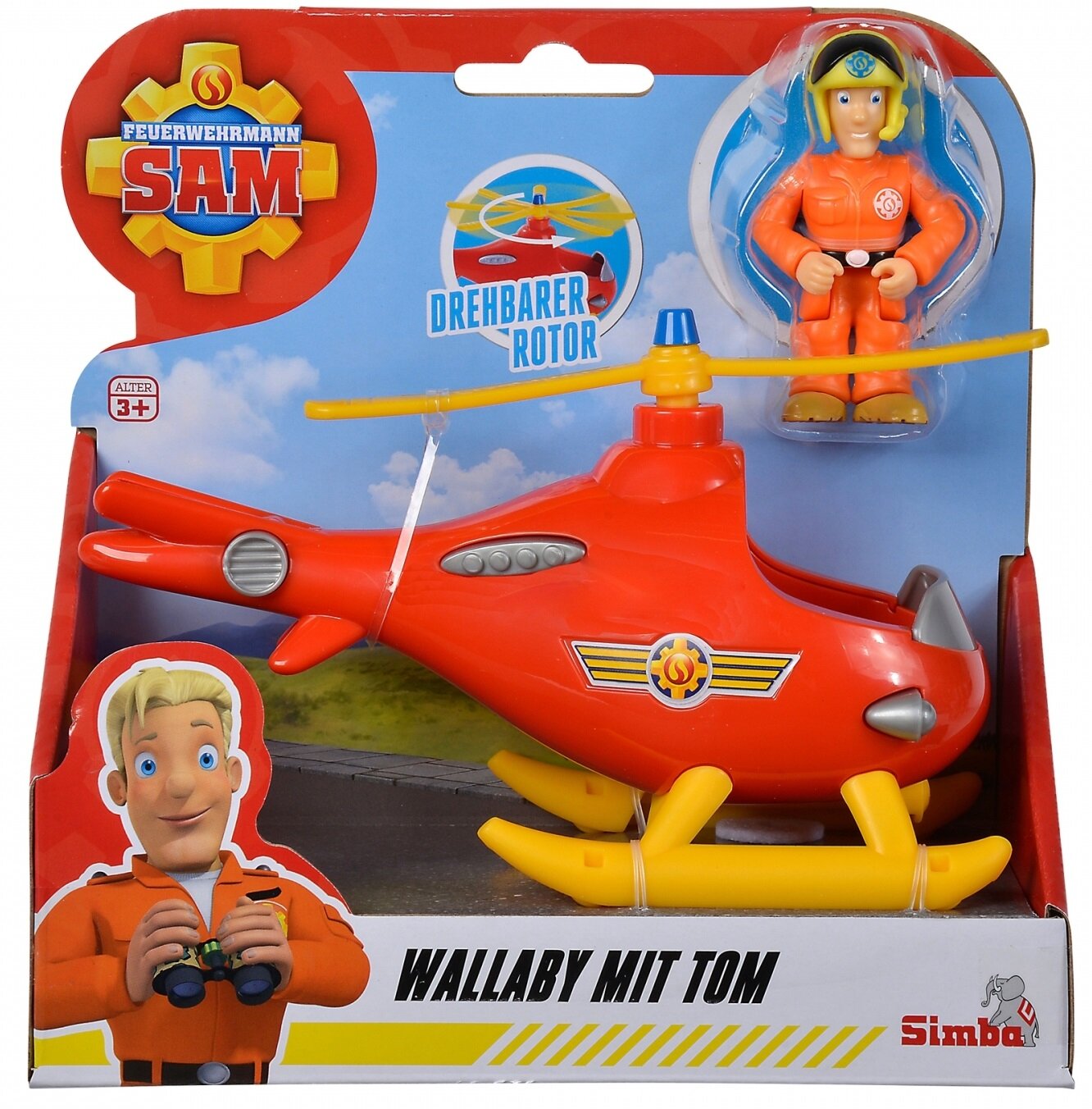 SIMBA Strażak Sam Wallaby mini 109252507038 Helikopter - niskie ceny i ...