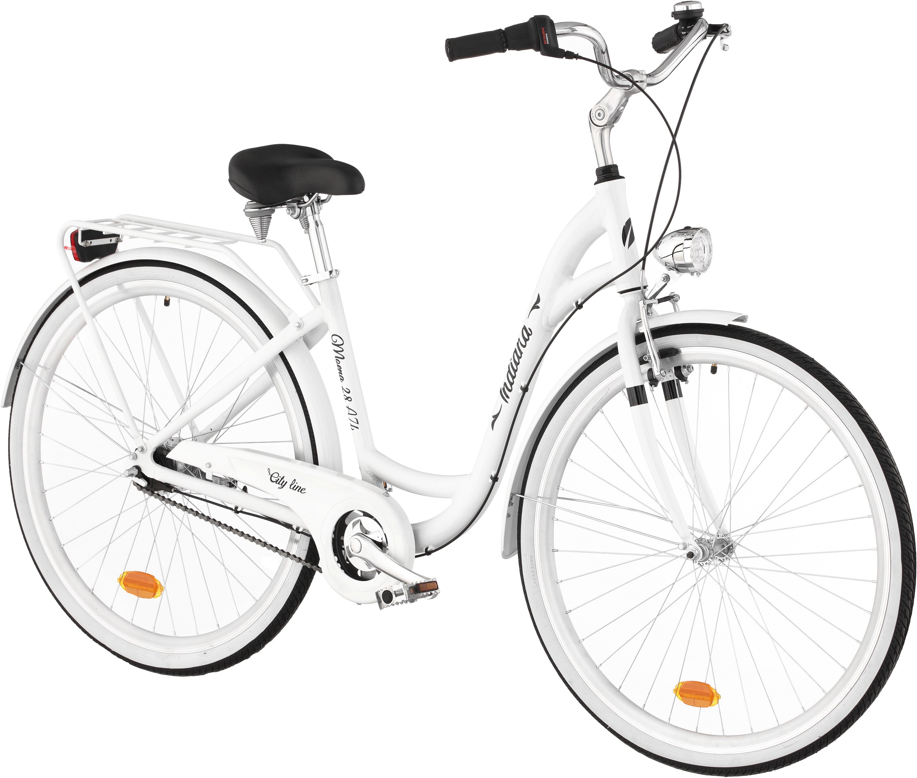 INDIANA Moena A7B 28 cali damski Biały Rower miejski - niskie ceny i ...