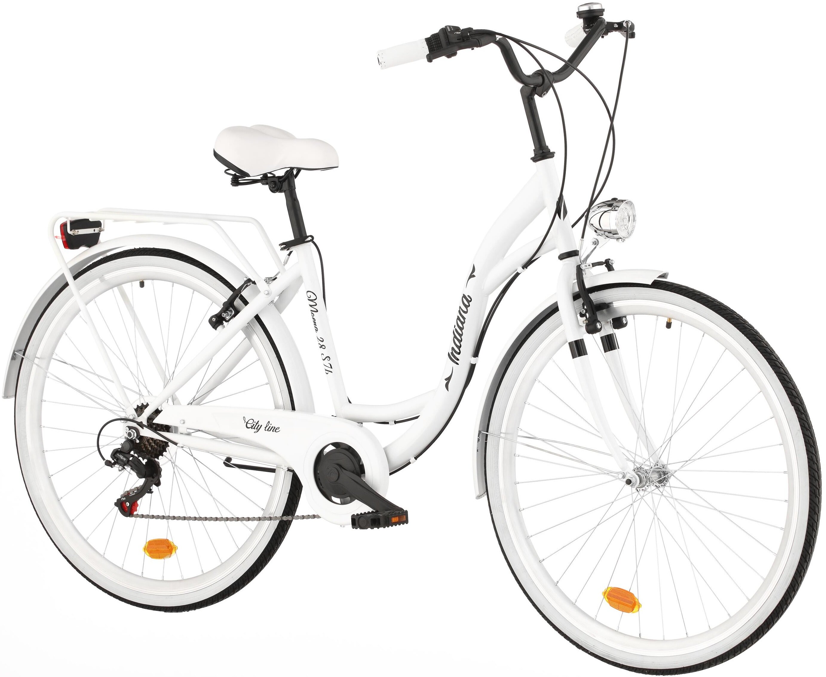 INDIANA Moena S7B 28 cali damski Biały Rower miejski - niskie ceny i ...