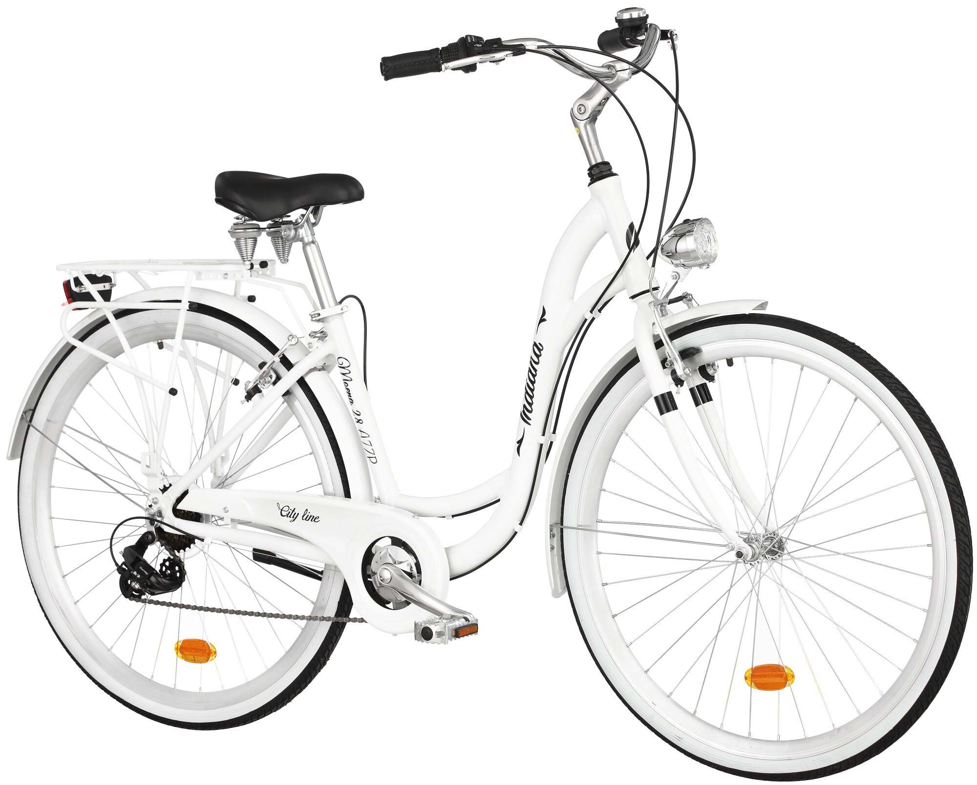 INDIANA Moena A7ZP 28 cali damski Biały Rower miejski - niskie ceny i ...