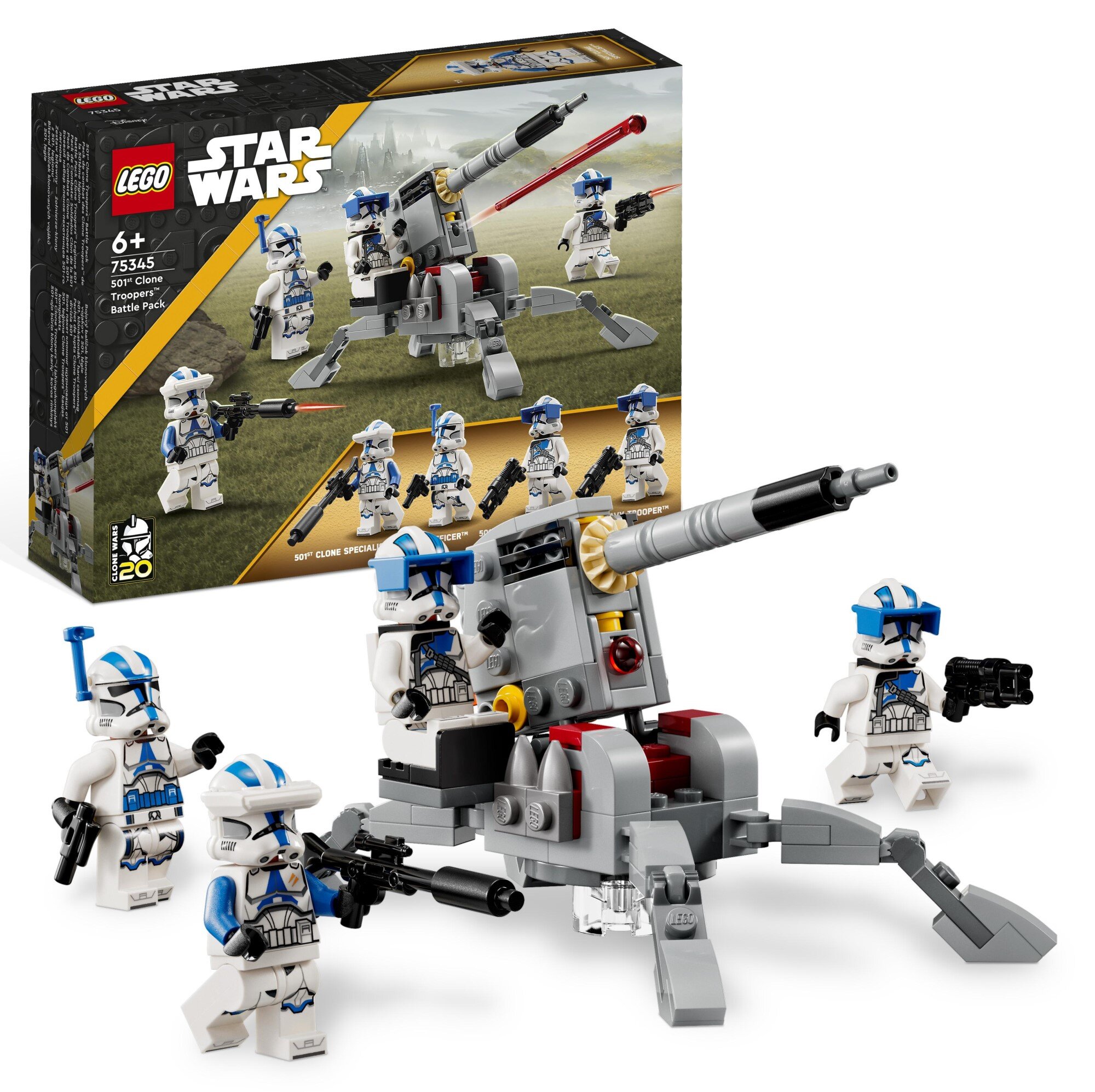 LEGO 75345 Star Wars Zestaw bitewny – żołnierze-klony z 501. legionu ...