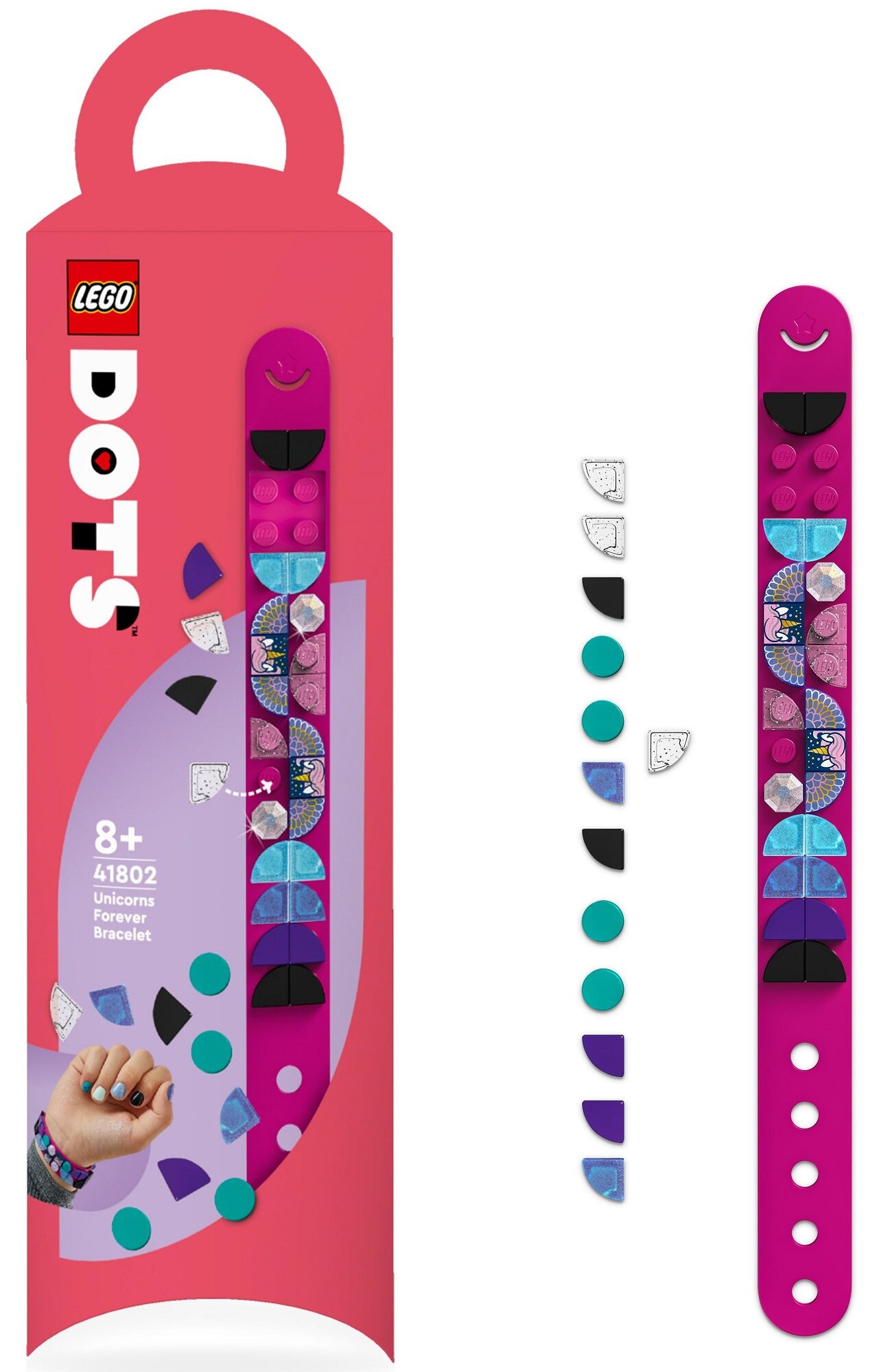 LEGO DOTS Jednorożce rządzą — bransoletka 41802 - niskie ceny i opinie w Media Expert