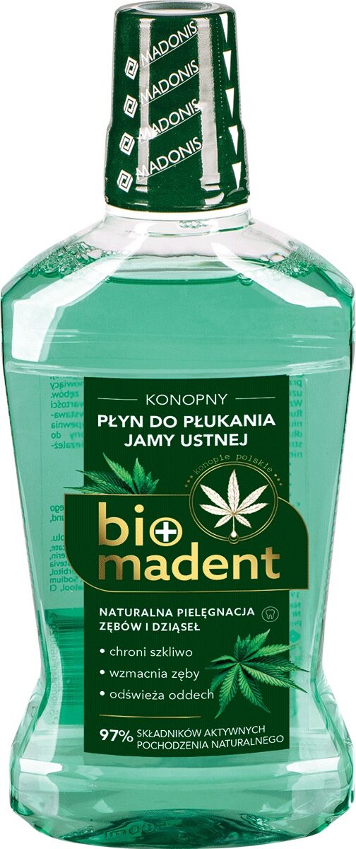 BIO MADENT Konopny 500 ml Płyn do płukania jamy ustnej - niskie ceny i ...