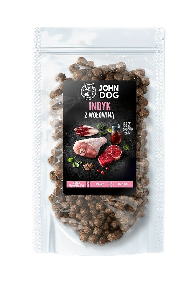 JOHN DOG Indyk z wołowiną 120 g Karma dla psa - niskie ceny i opinie w ...