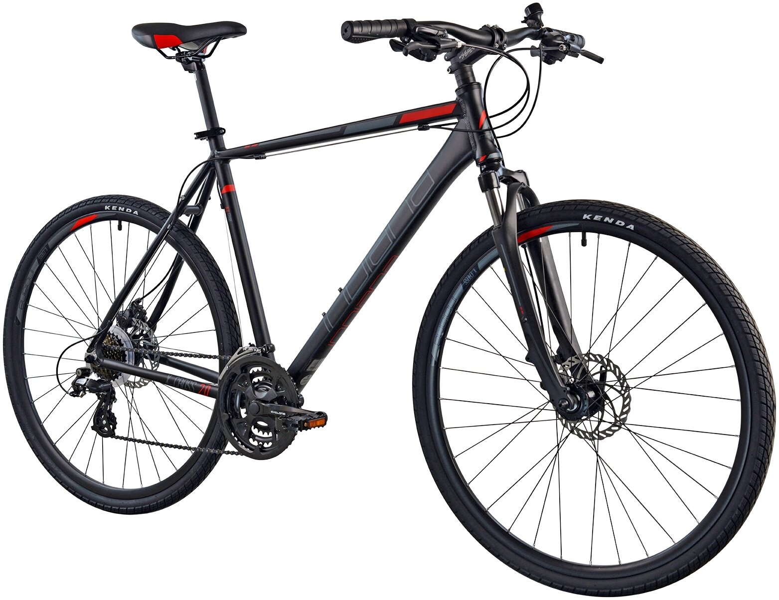 INDIANA X-Cross 2.0 M17 męski Czarno-czerwony Rower crossowy - niskie ...