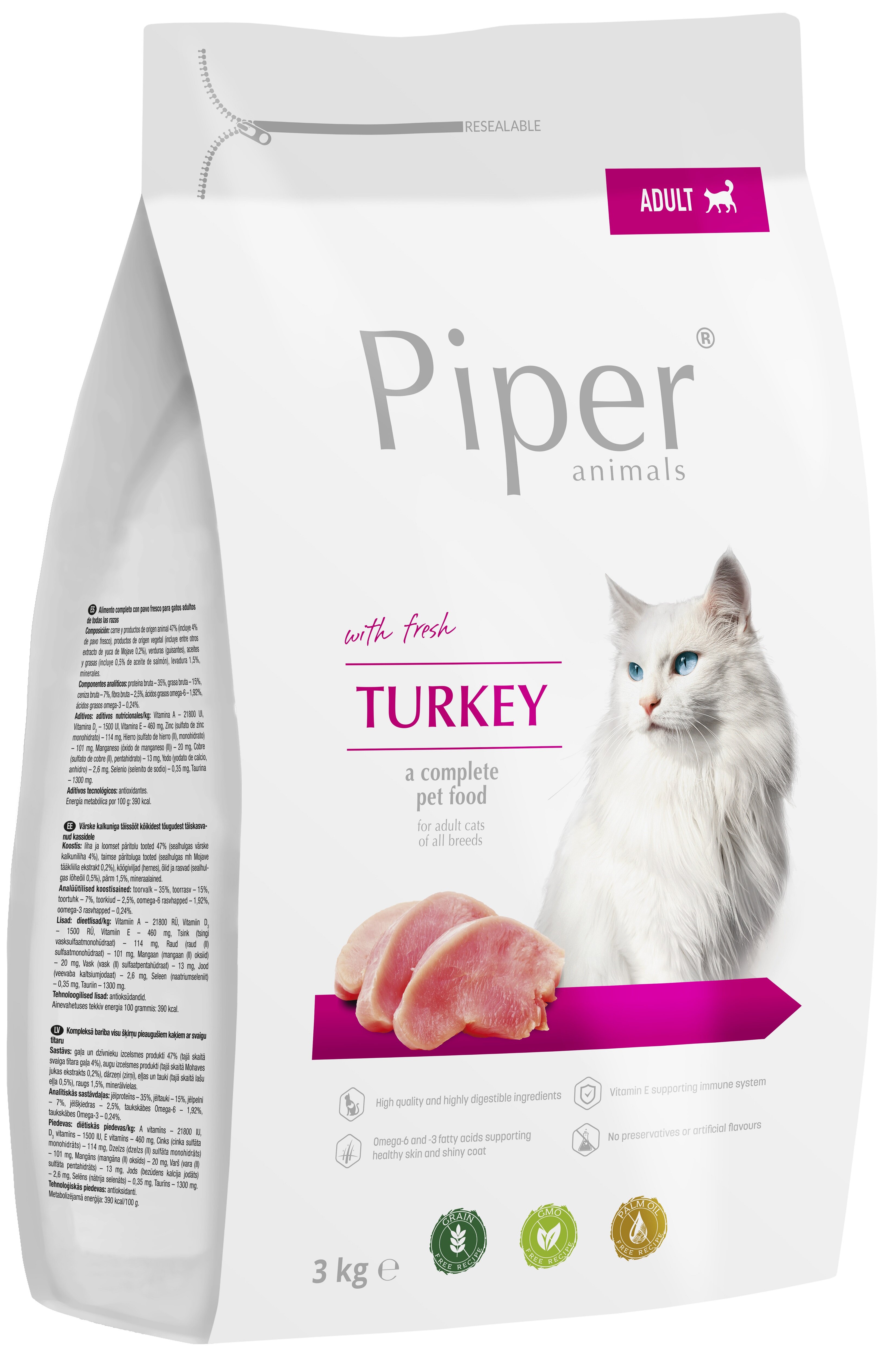 PIPER Animals Indyk 3 kg Karma dla kota - niskie ceny i opinie w Media ...