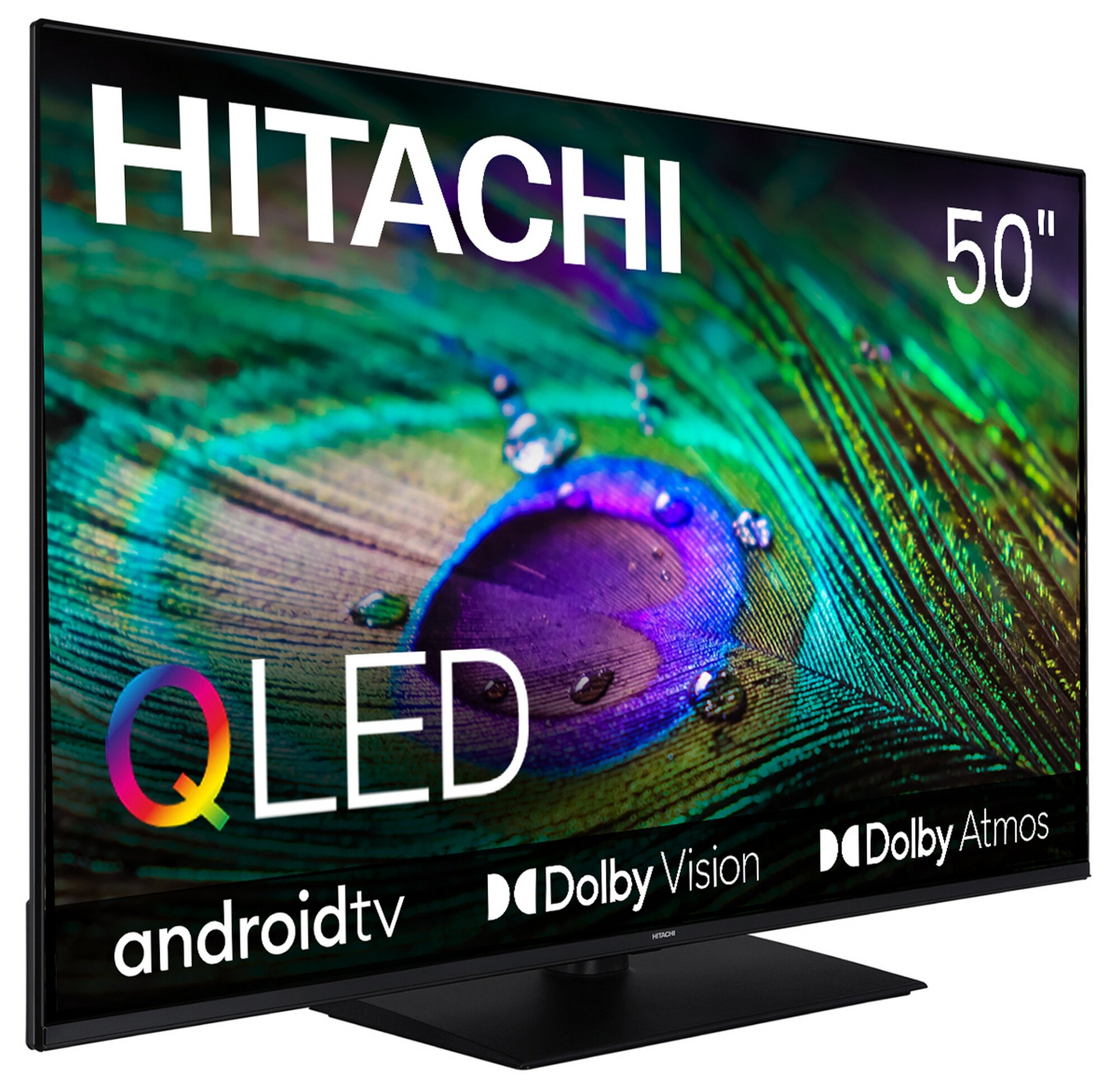 HITACHI 50HAQ6460 50" QLED 4K Android TV Dolby Vision Dolby Atmos DVB ...