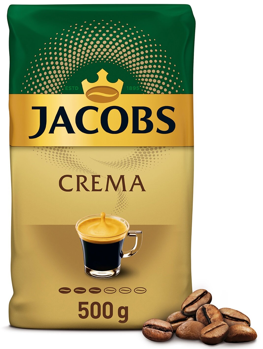 JACOBS Crema 0.5 kg Kawa ziarnista - niskie ceny i opinie w Media Expert