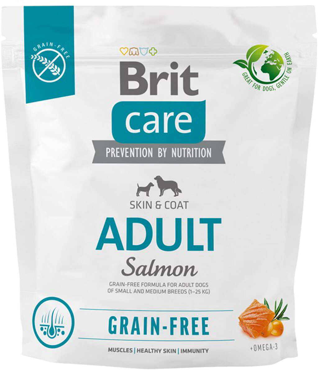 BRIT CARE Grain-Free Adult Łosoś 1 kg Karma dla psa - niskie ceny i ...
