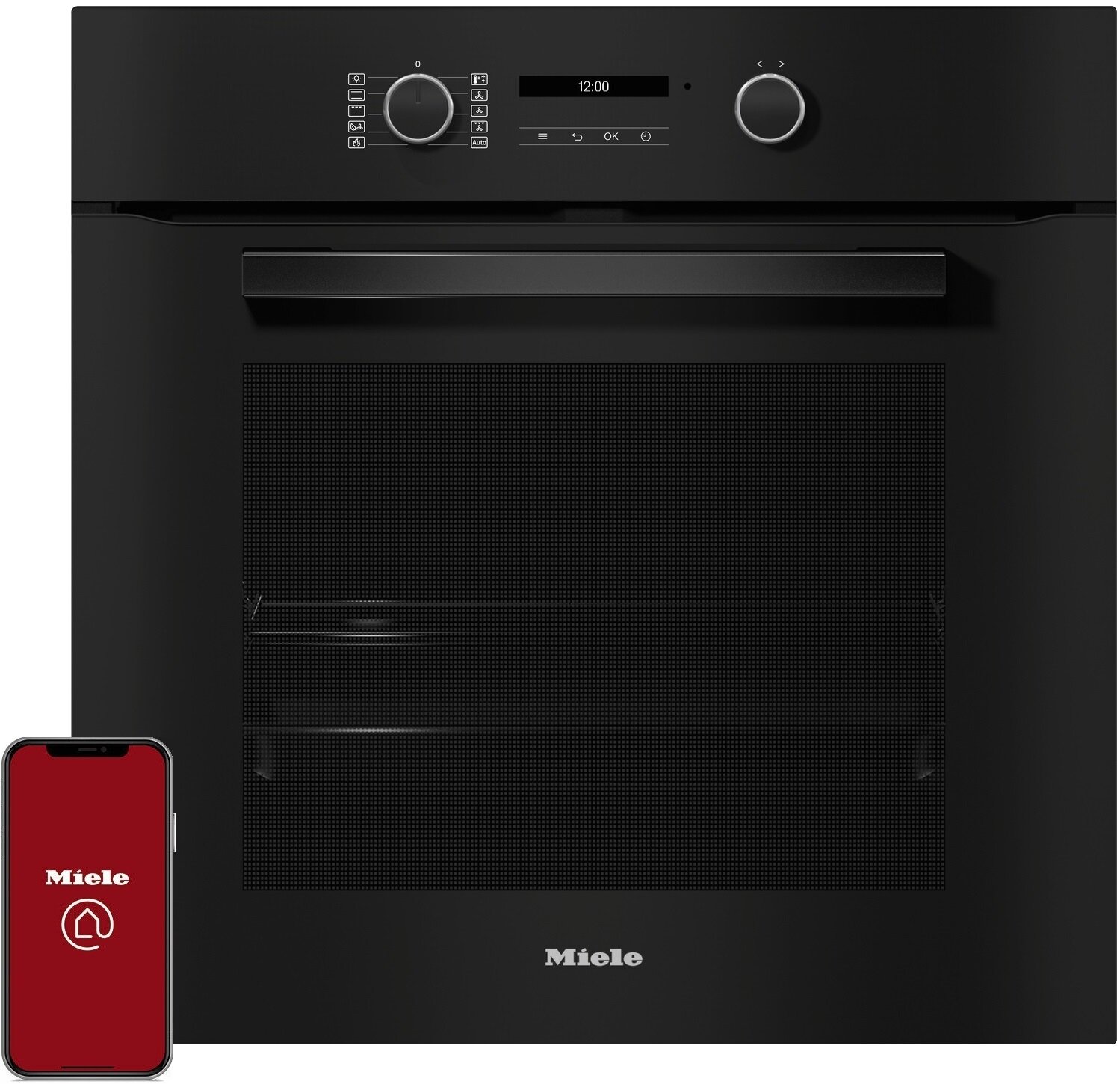 MIELE H 2861 BP Obsidianblack Elektryczny Czarny A+ Piekarnik - niskie ...