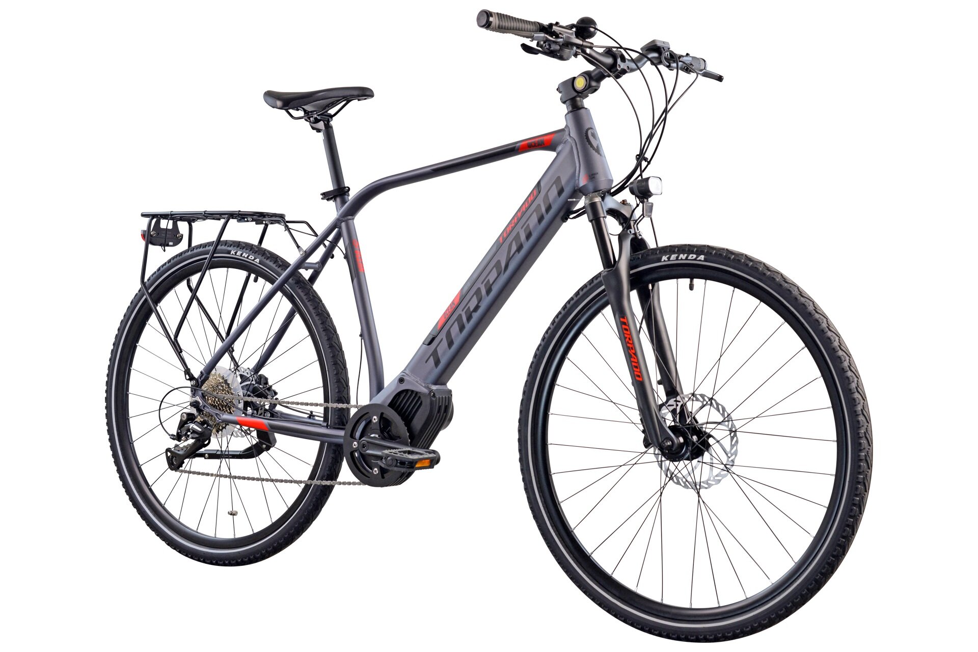 TORPADO Ocean M21 28 cali męski Szaro-czerwony Rower elektryczny ...