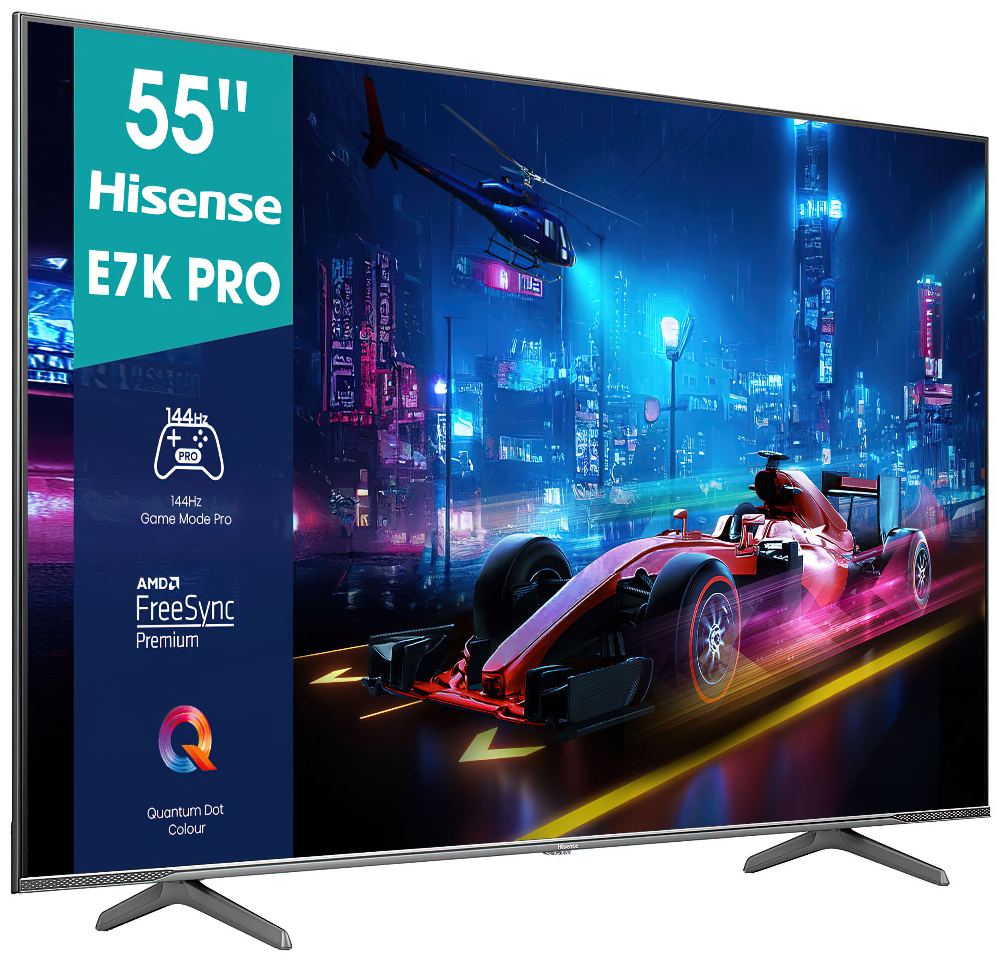 HISENSE 55E7KQ Pro 55" QLED 4K 144HZ Dolby Vision Dolby Atmos HDMI 2.1 ...