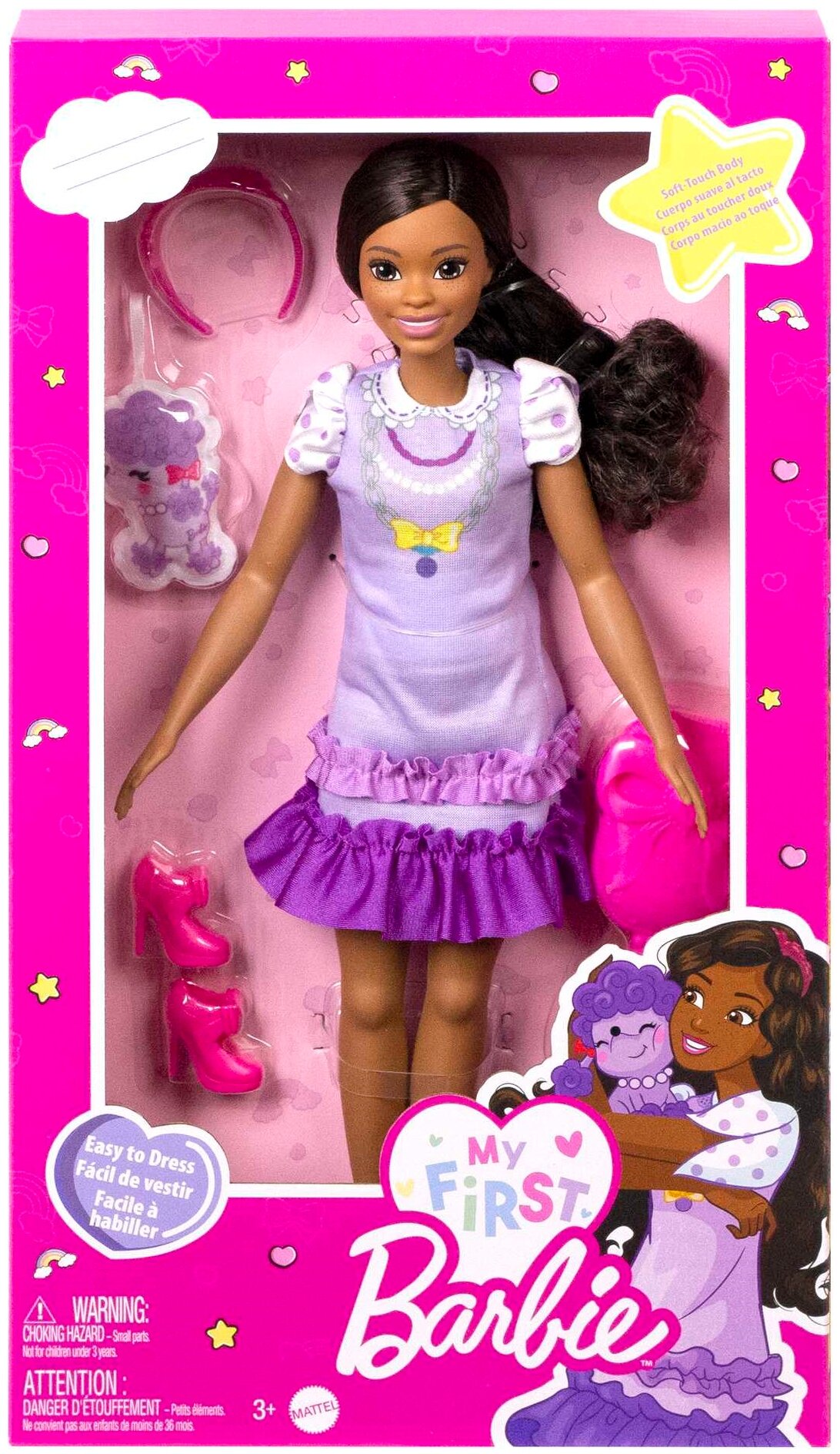 Barbie Moja pierwsza Barbie Brooklyn Roberts HLL20 Lalka - niskie ceny ...