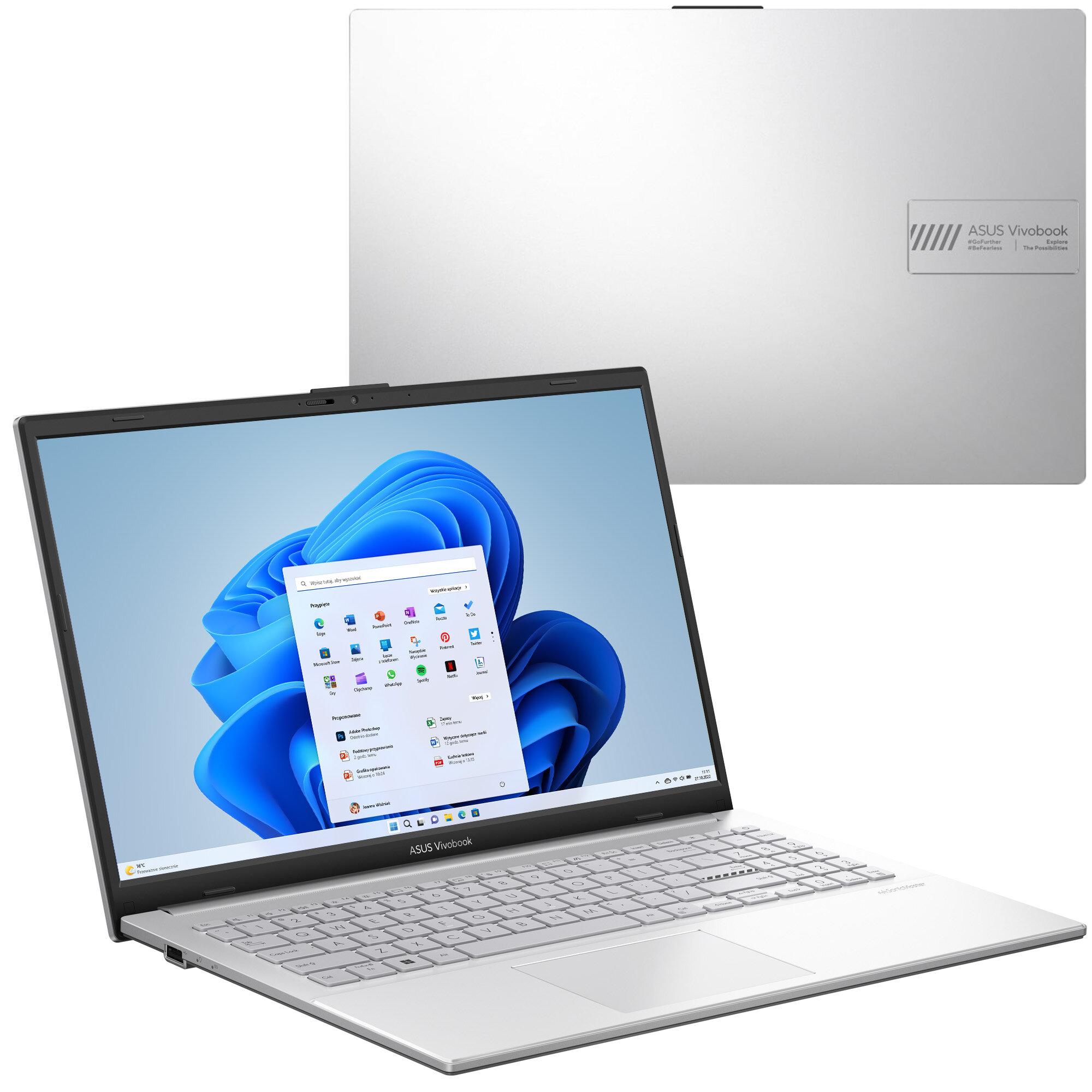 Laptop ASUS VivoBook Go E1504FA-L1368W 15.6" OLED R5-7520U 16GB RAM ...