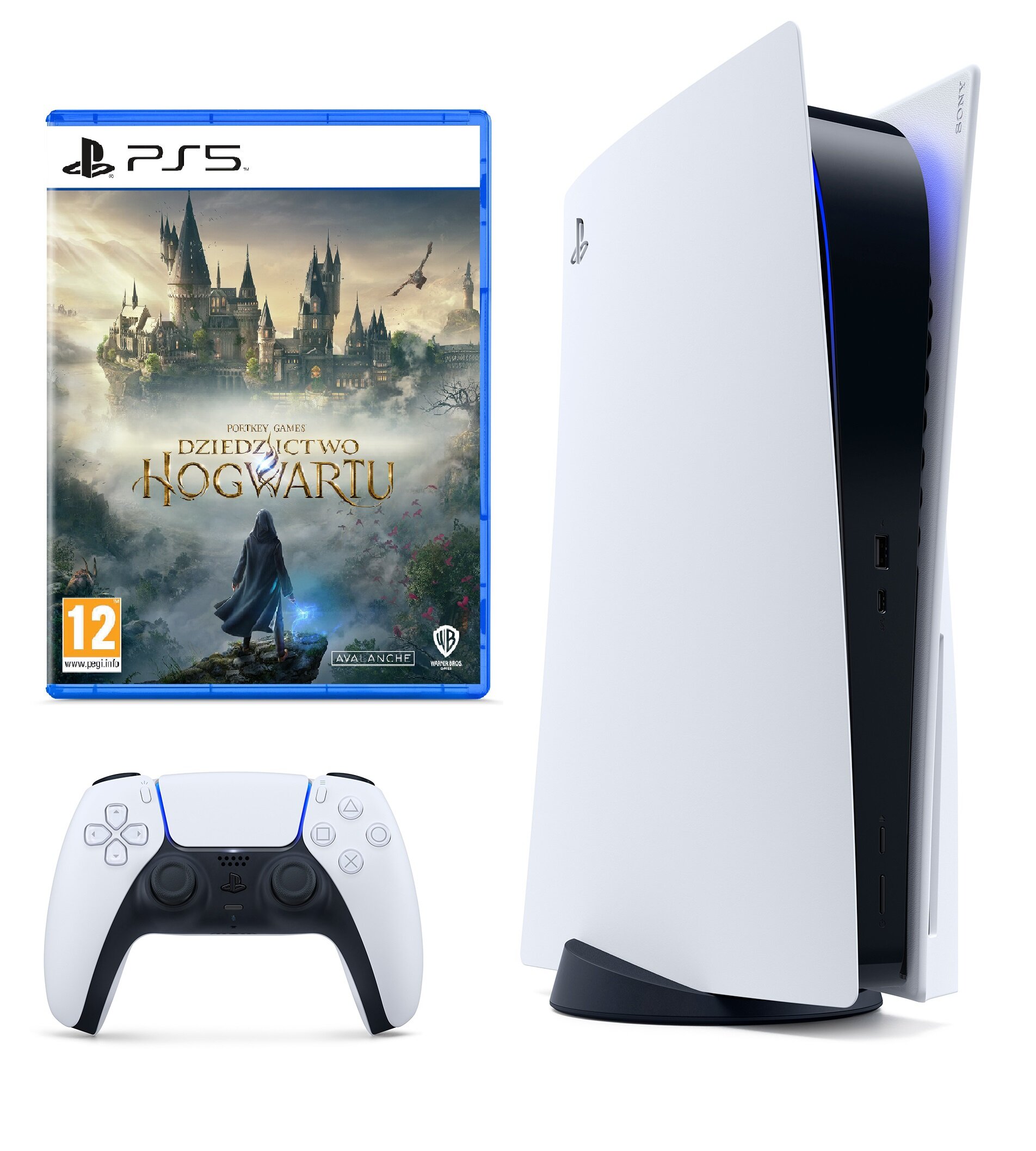 SONY PlayStation 5 z napędem Blu-ray 4K UHD + Dziedzictwo Hogwartu ...